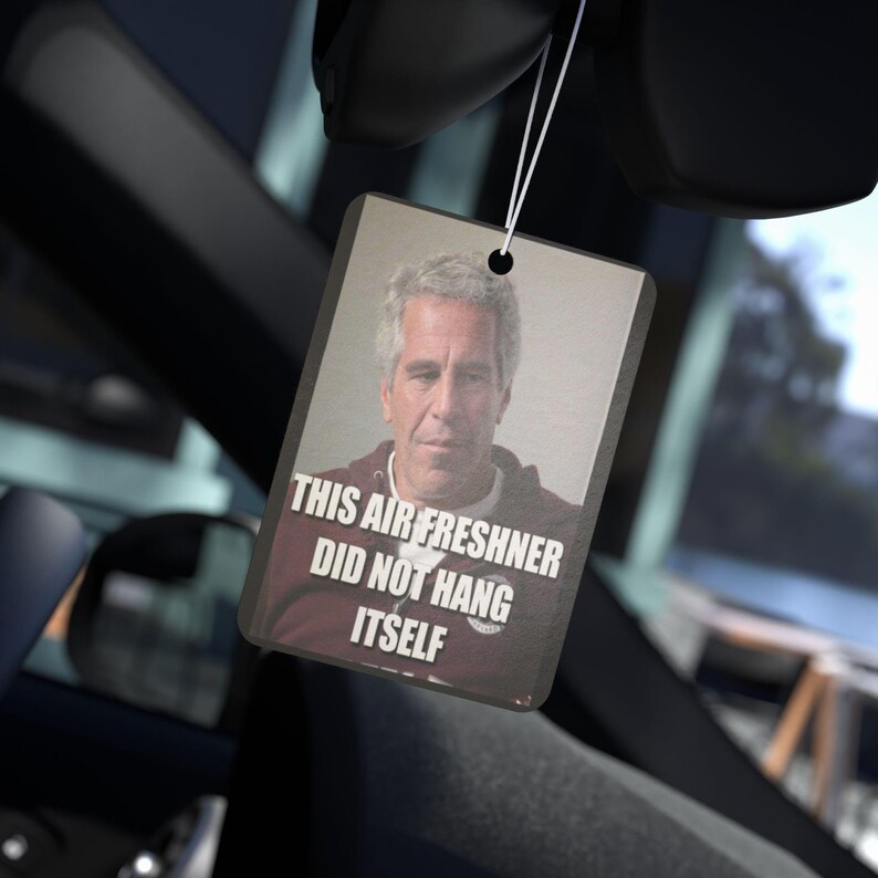 CUSTOM Epstein Car Air Freshener - Where is the Client List? - Etsy