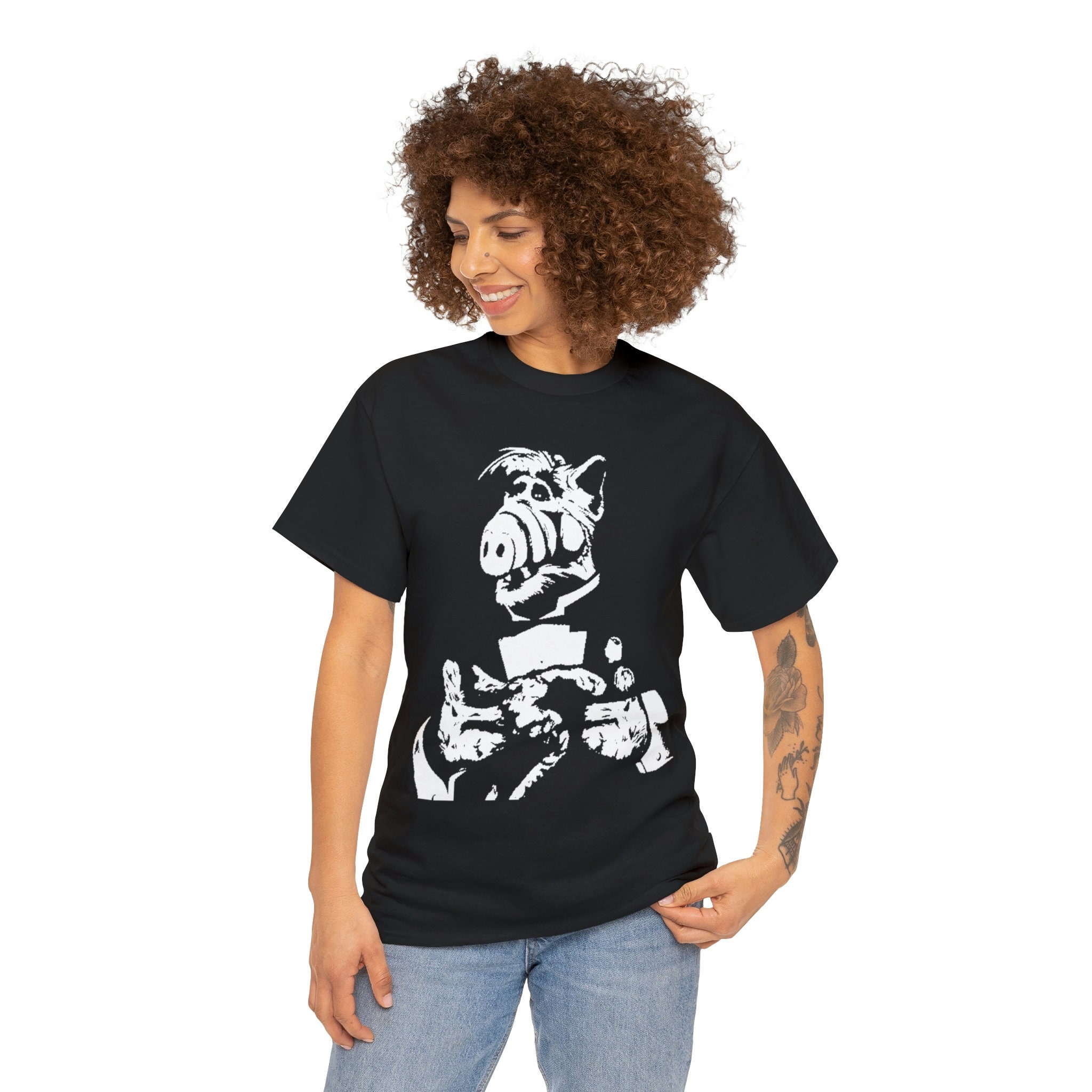 Classic 80s Retro ALF T-shirt Distressed Print 80s Gen X Fashion - Etsy
