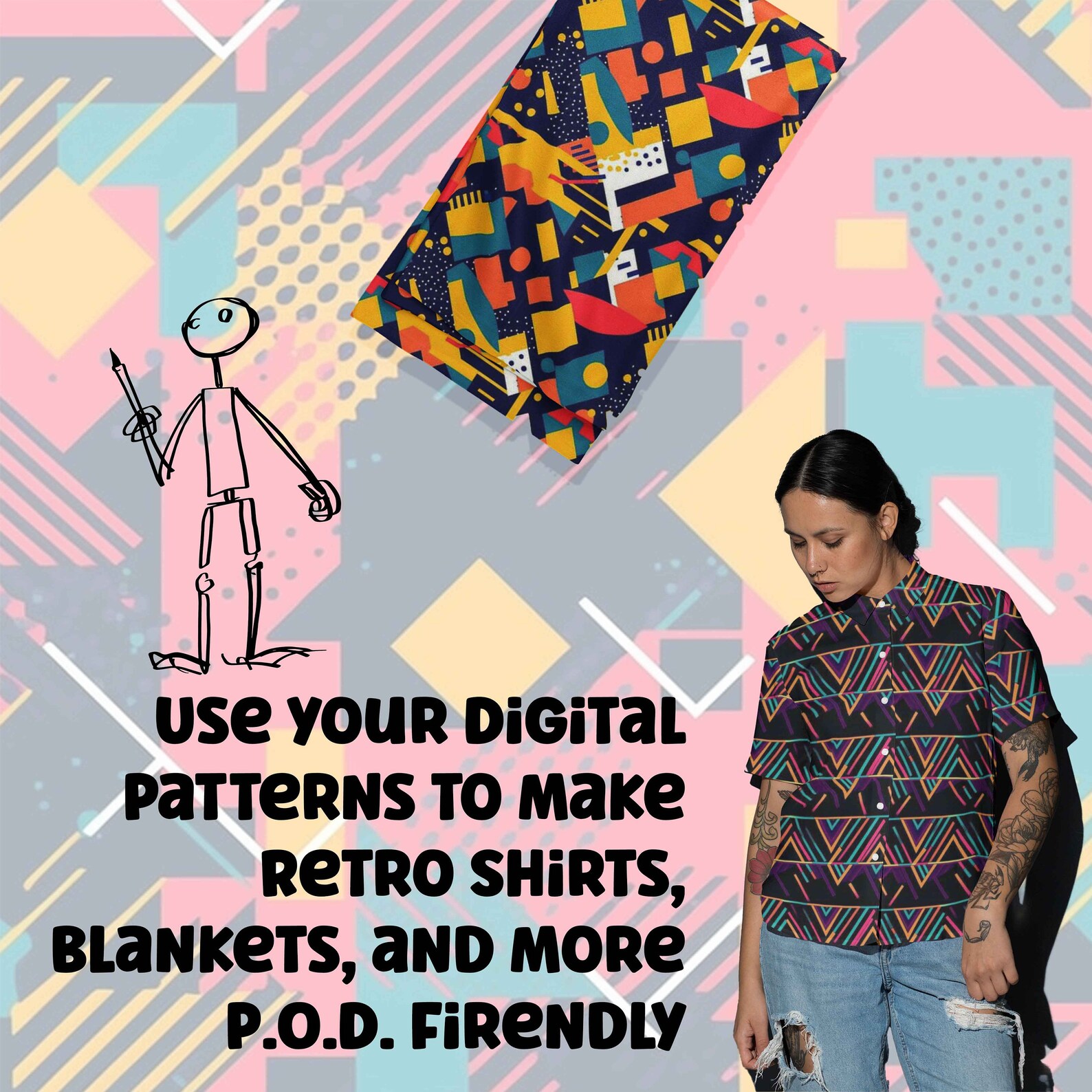 Retro Seamless Digital Papers 80s and 90s Themed - Etsy