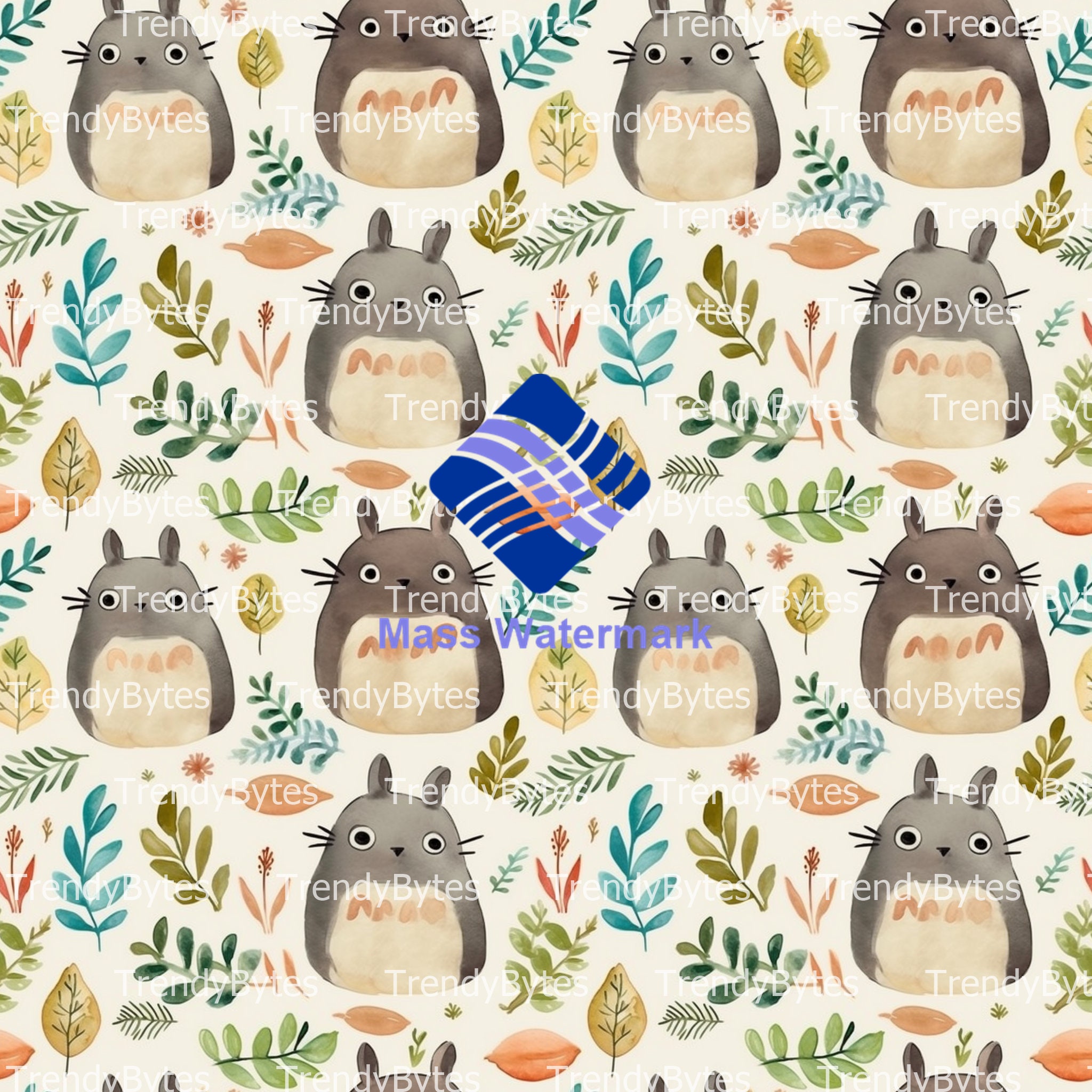 Totoro Background Pattern