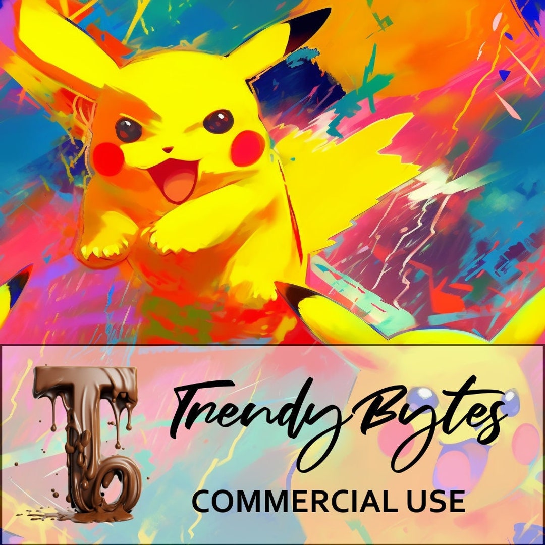 90's Pikachu Vibes Seamless Pattern Nostalgic Electric Pokemon 1990's ...