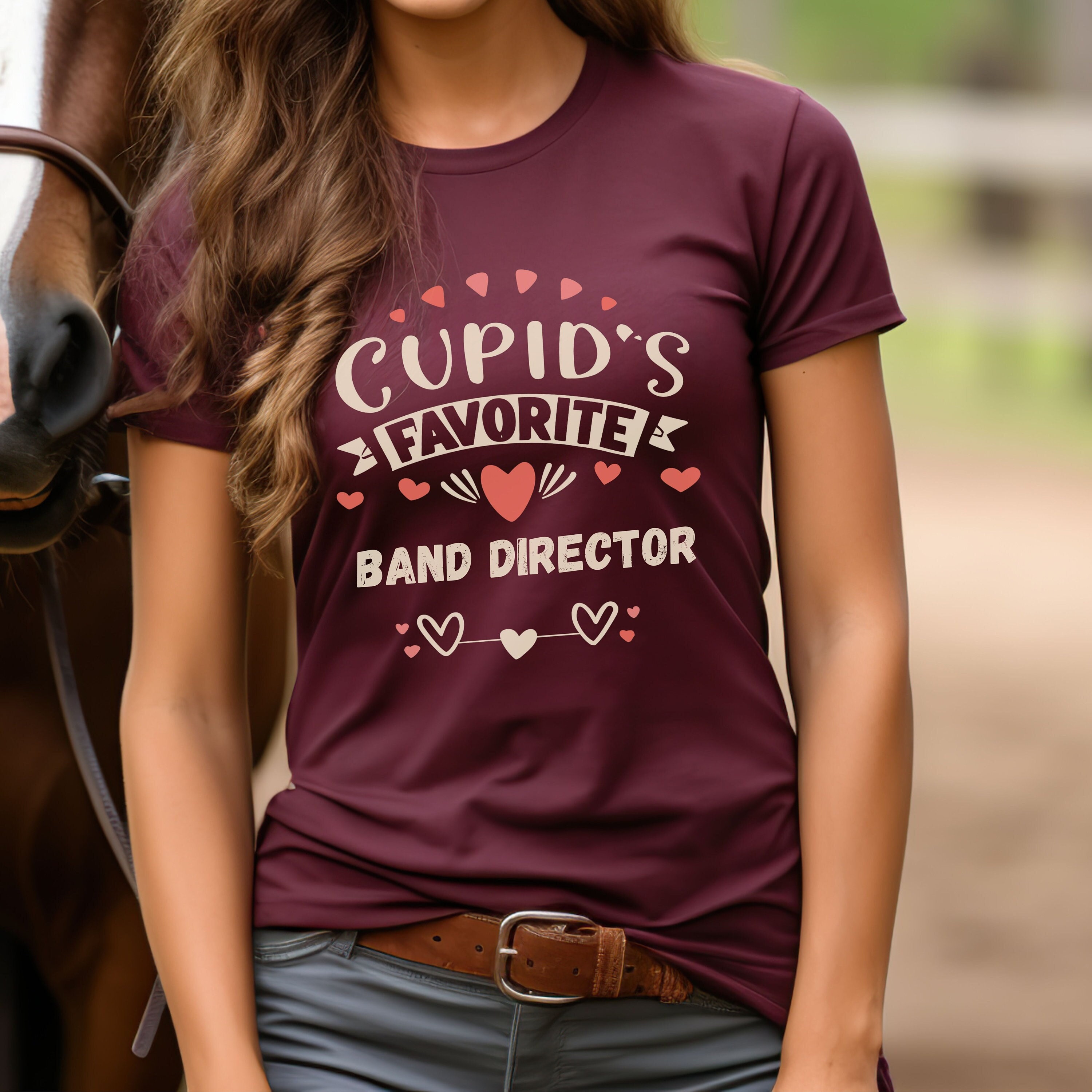 Cupid's Favorite Band Director T-shirt, Valentine's Day Tee - Etsy