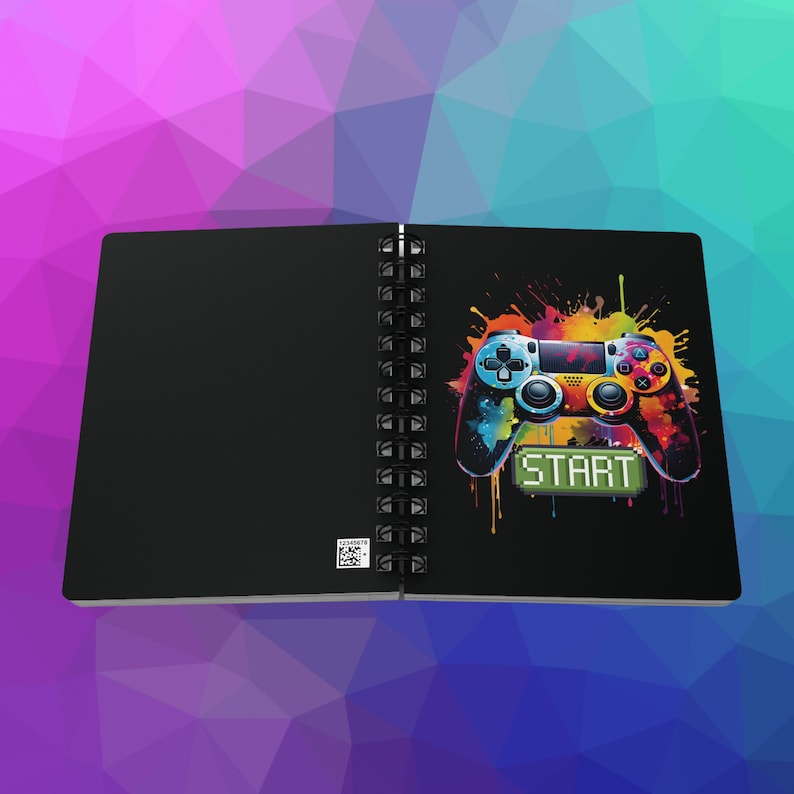 Gaming Spiral Bound Journal, Retro Gamer Notebook, Gaming Video Gamer ...