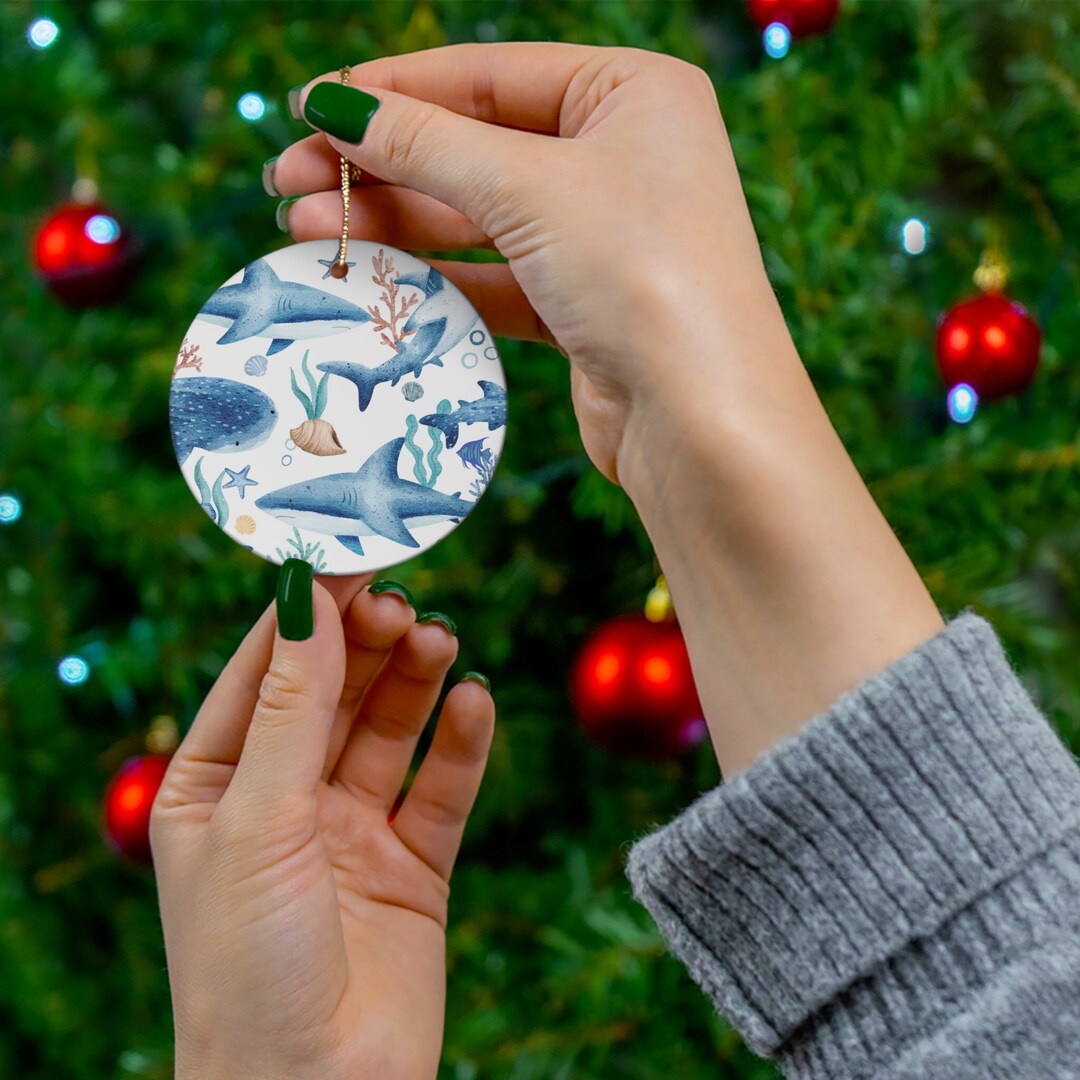 Shark Christmas Ornament, Beach Tree Decor - Etsy