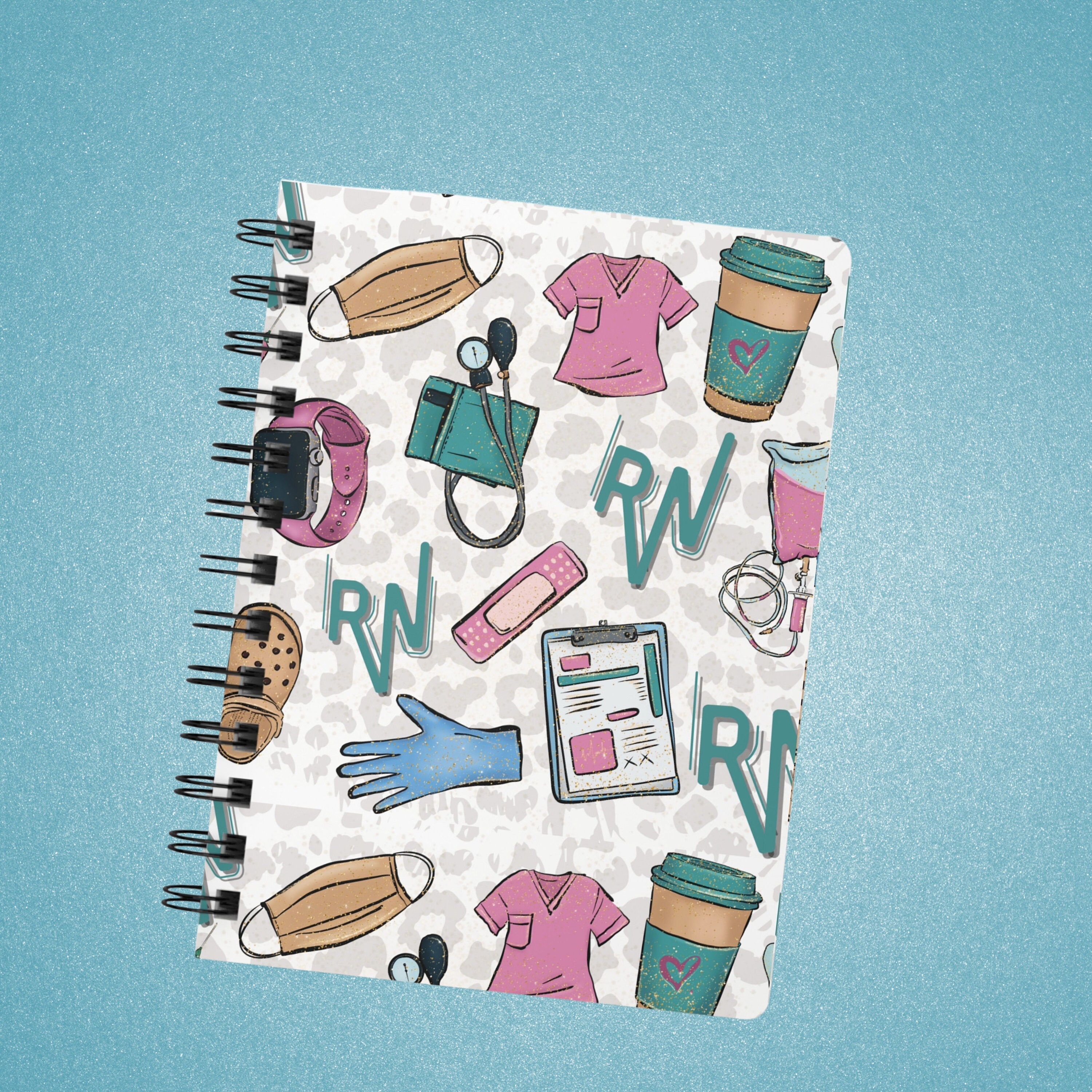 Registered Nurse Spiral Bound 5X7 Notebook, RN Journal, Registered ...