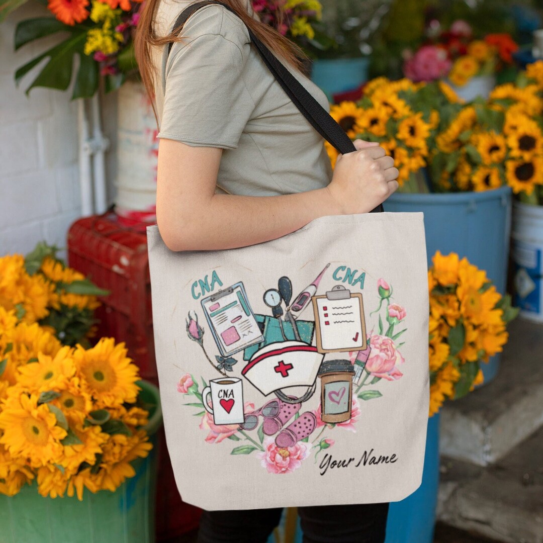 Personalized CNA Tote Bag, Gift for Certified Nursing Assistant ...
