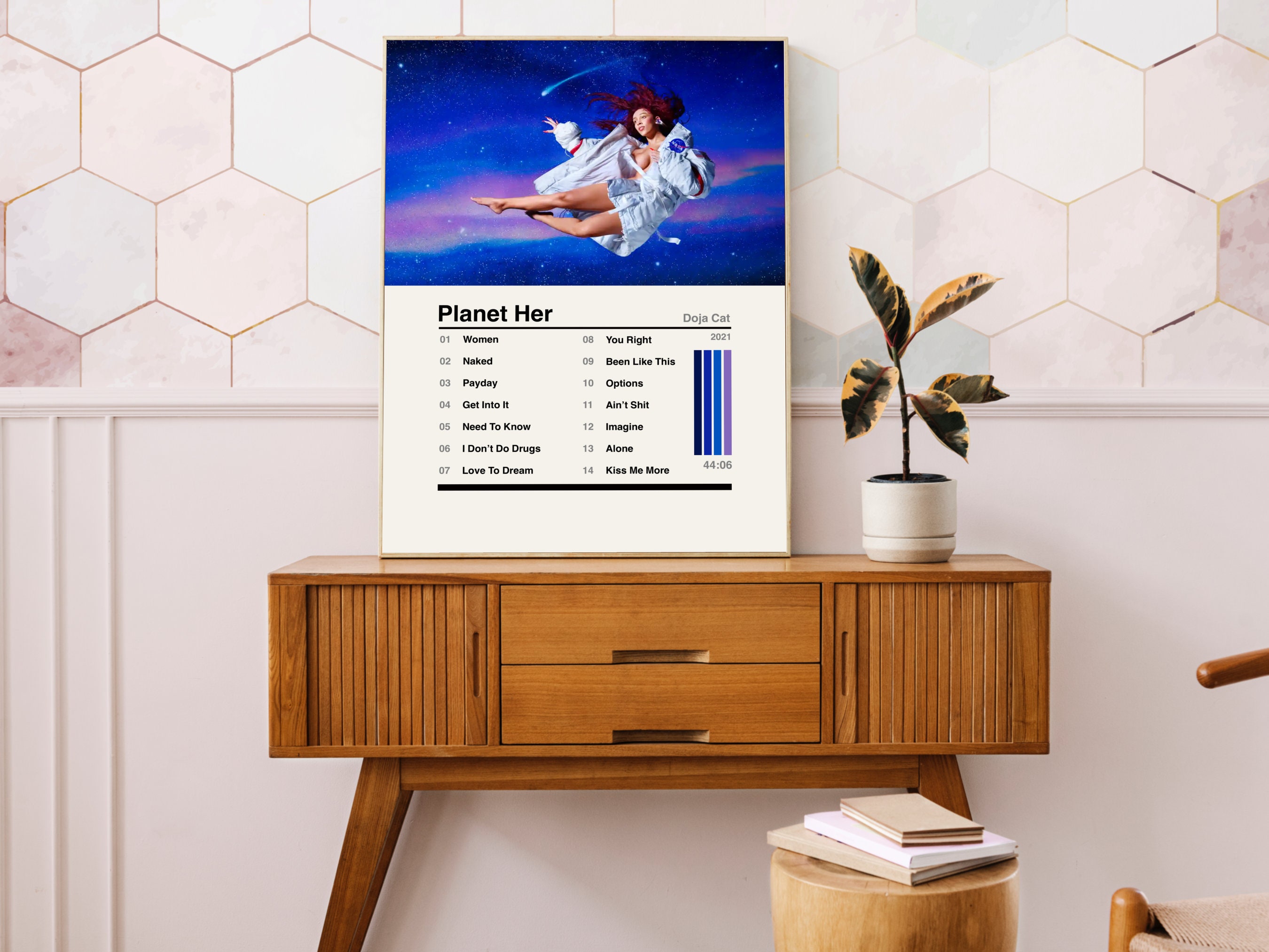 Doja Cat Planet Her Album Poster, Album Cover Print, Music Poster ...