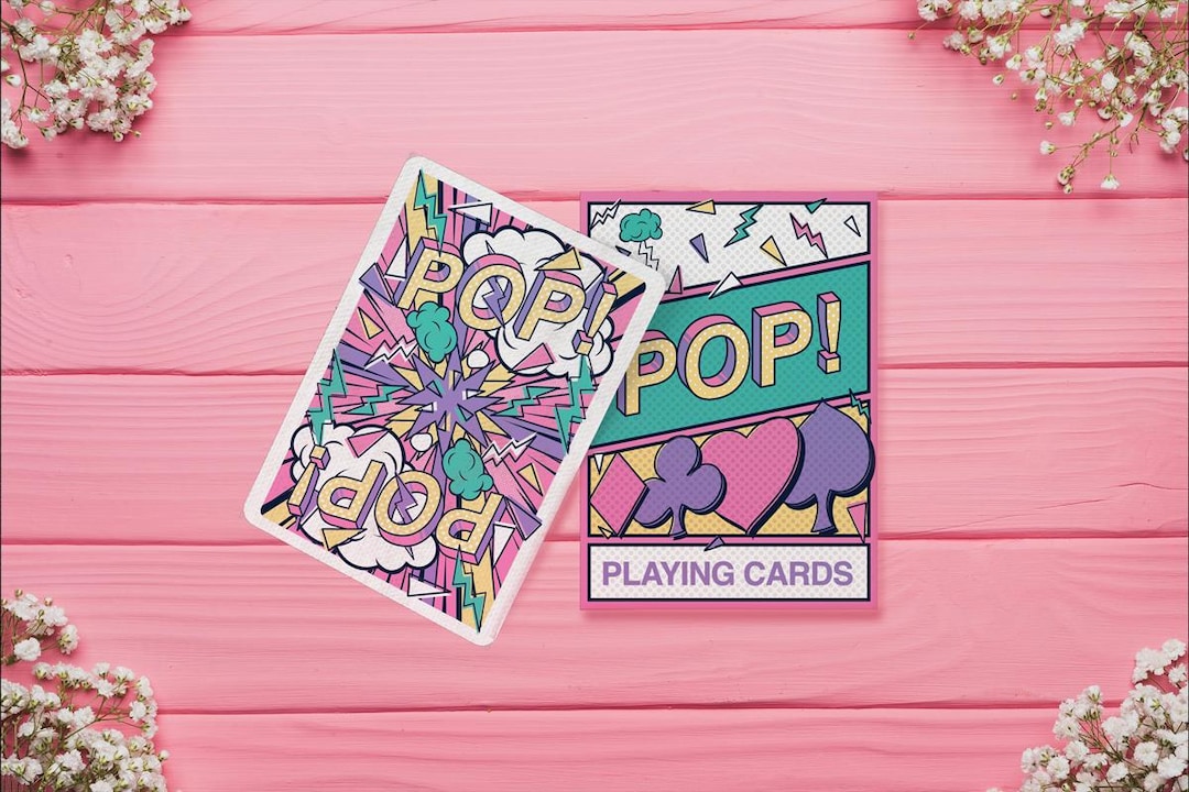 Pop Playing Cards Pink - Etsy