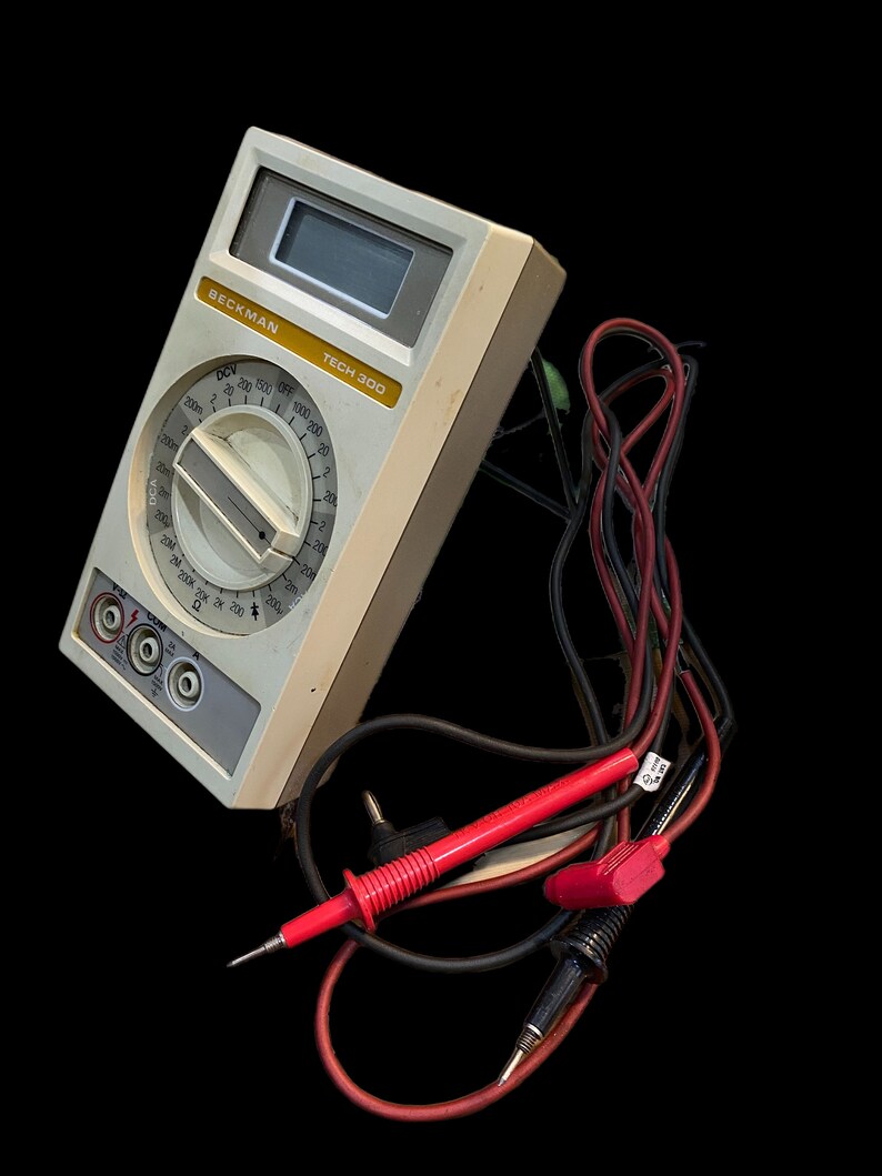 Multímetro Digital Beckman Tech 300 1979 Voltímetro Industrial con ...