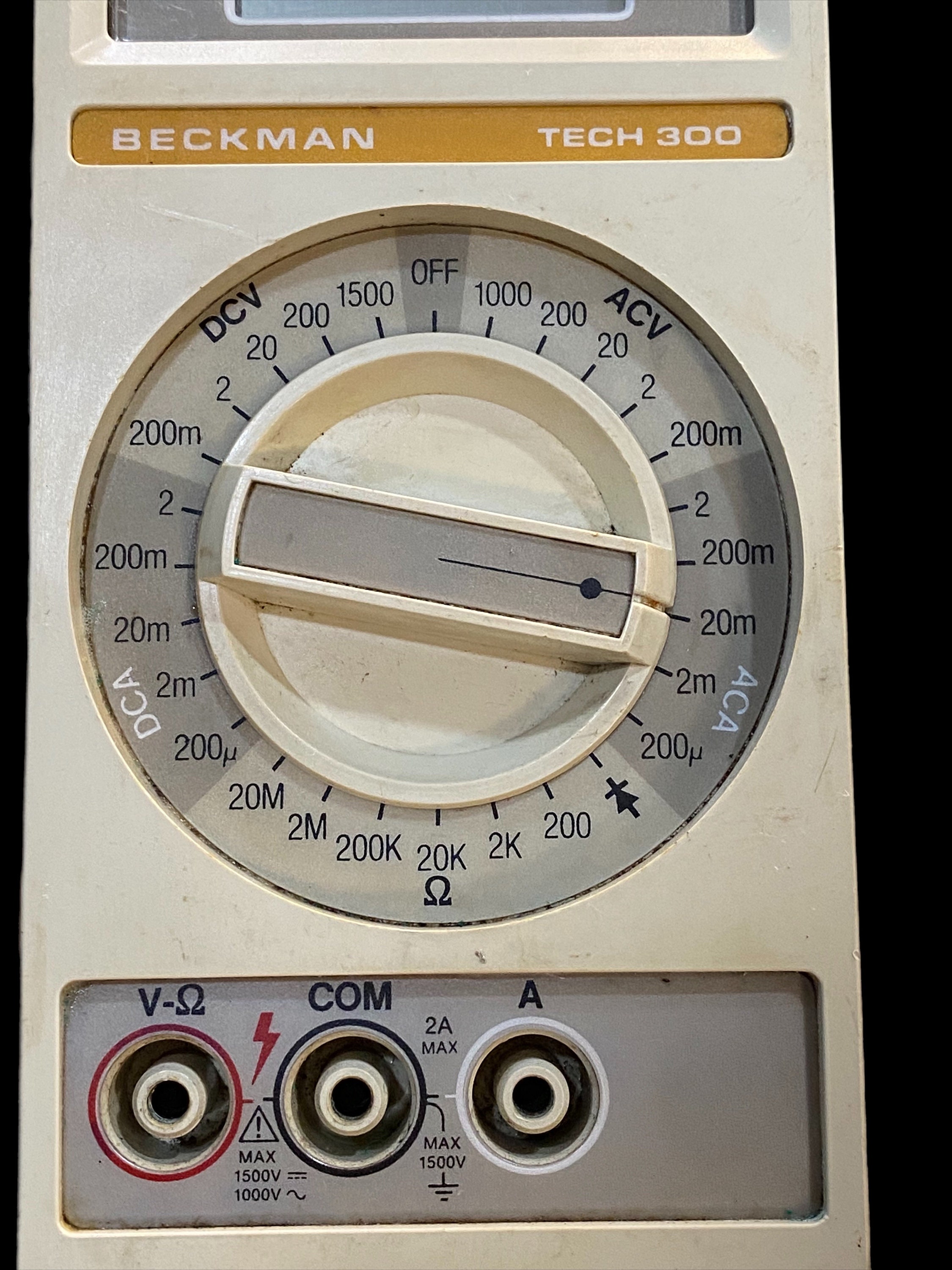 Multímetro Digital Beckman Tech 300 1979 Voltímetro Industrial con ...