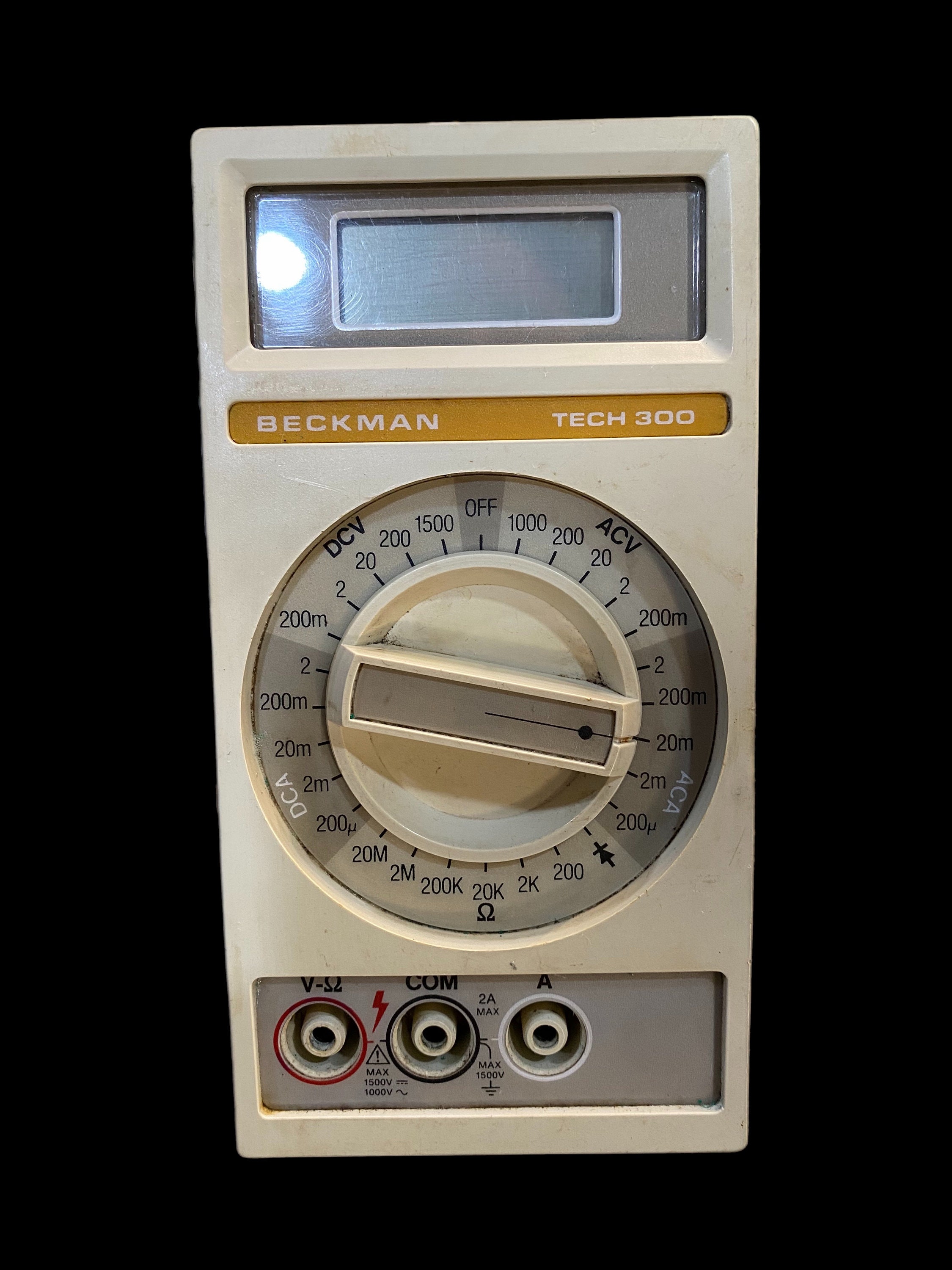 Multímetro Digital Beckman Tech 300 1979 Voltímetro Industrial con ...