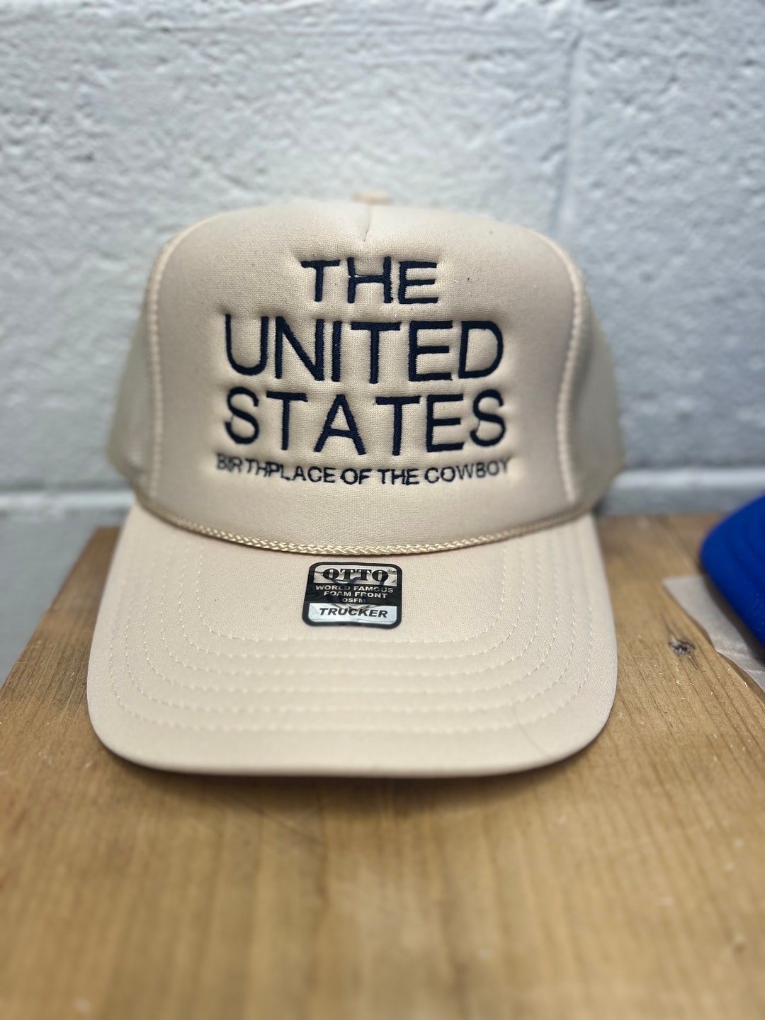 The United States Home of the Cowboy Trucker Foam Hat - Etsy