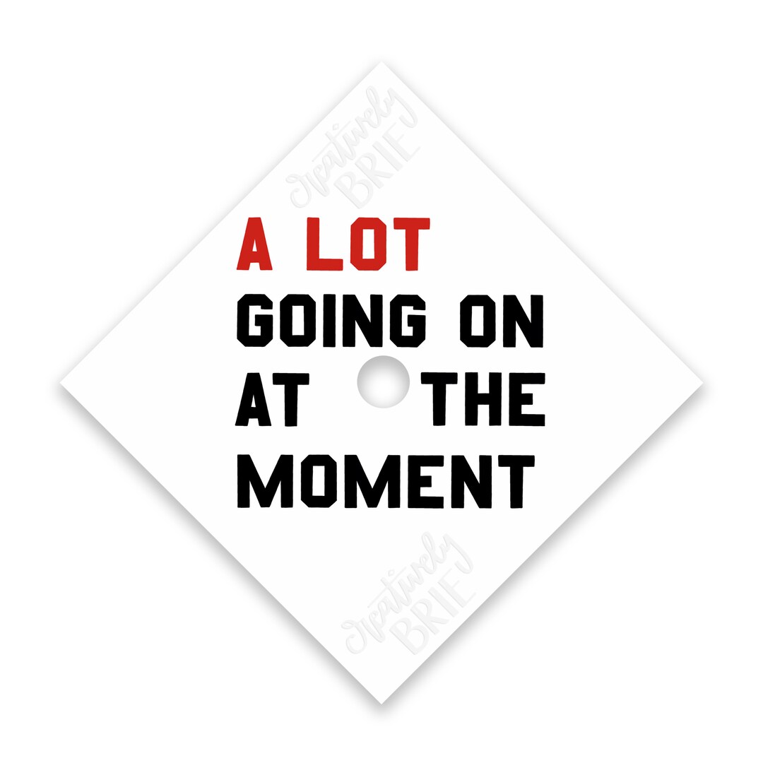 A Lot Going on at the Moment Grad Cap Design | the Eras Tour | Red Era ...