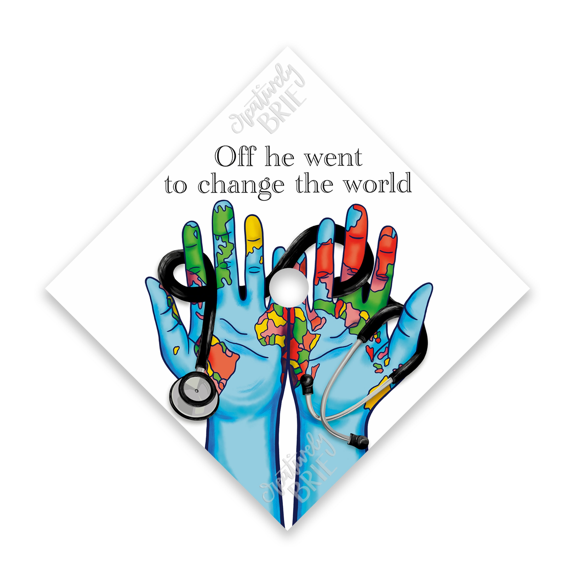 Nursing Grad Cap Design Travel Grad Cap PRINTED Graduation Cap Design ...