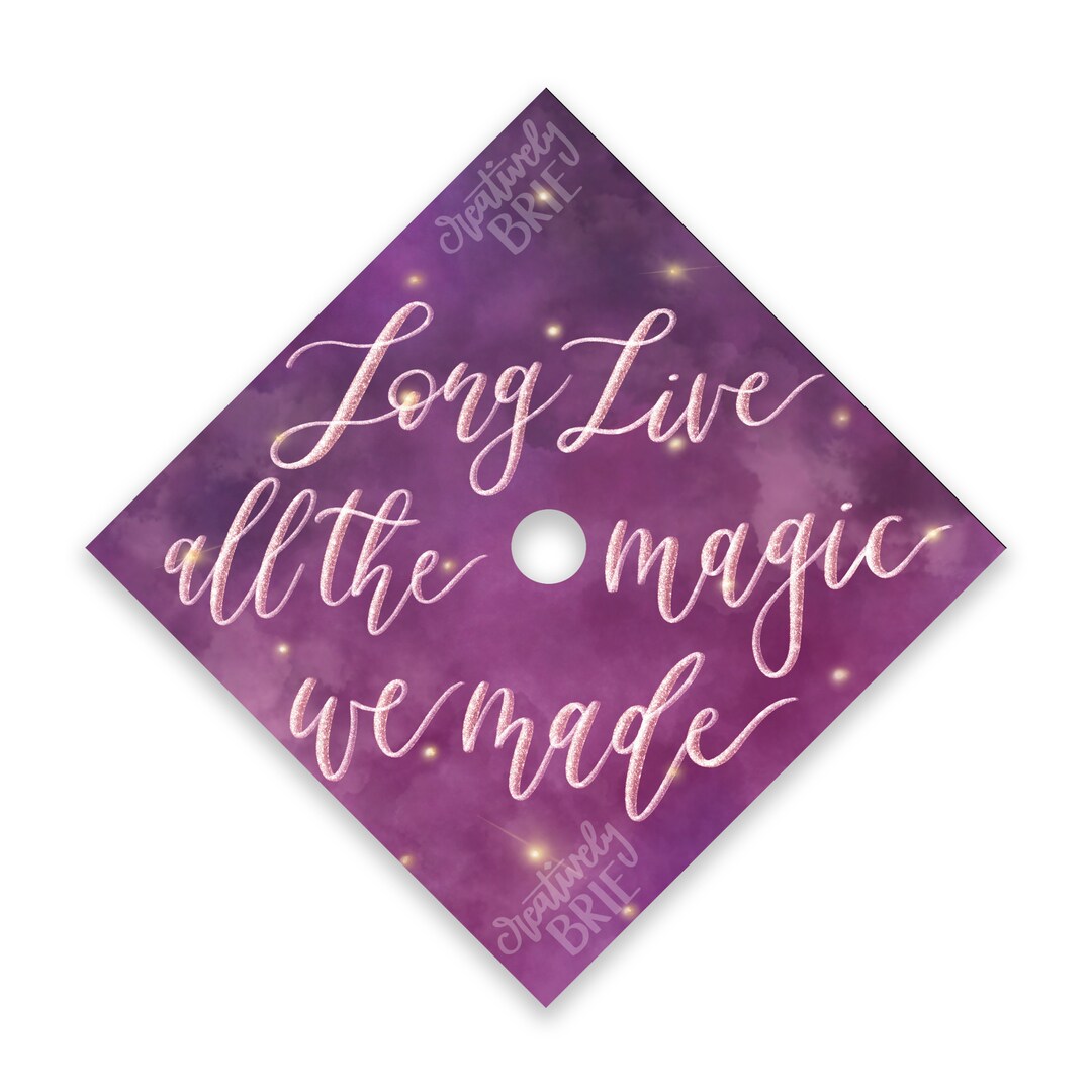 Taylor Swift Long Live Grad Cap Design Speak Now PRINTED Graduation Cap ...