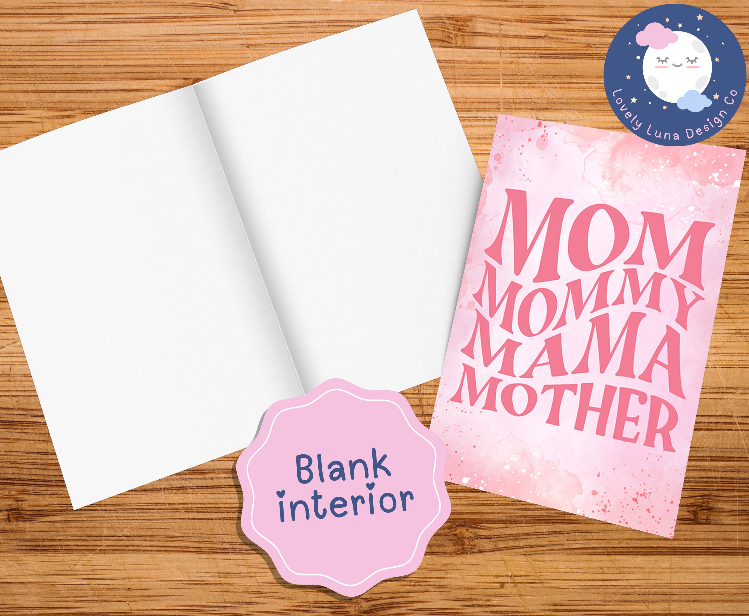 Printable Mother's Day Card Happy Mother's Day Mom Mommy Mama Mother ...