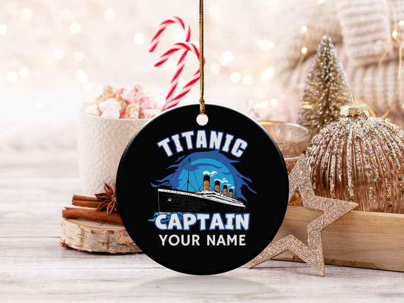 Titanic Captain Boys Ornament, Titanic Ship First Mate Ornament, Kids ...