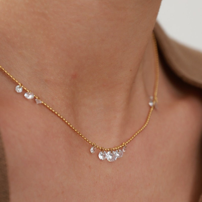 Dainty Gold Necklace - Etsy