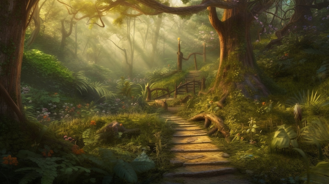Magic Forest Download, Magic Forest Instant Downloadable Wallpaper ...