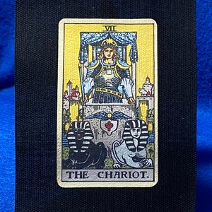Patch the Chariot Tarot Card Iron on Optional Rider Waite - Etsy
