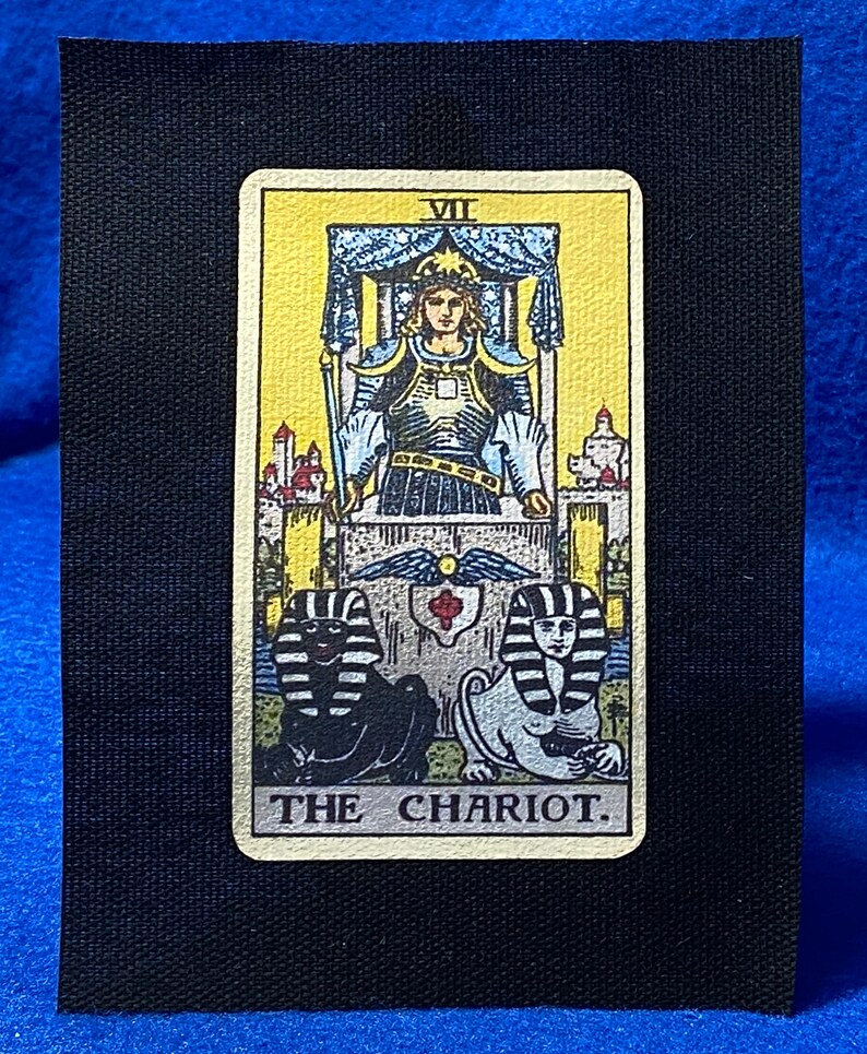 Patch the Chariot Tarot Card Iron on Optional Rider Waite - Etsy