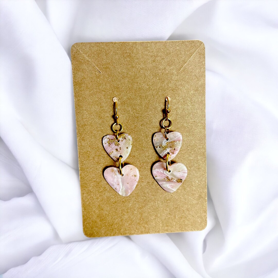 Double Pink Hearts - Etsy