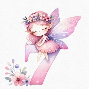 Fairy Clipart, Fairy Garden Clipart, Numbers Clipart, 11 Png Files With ...