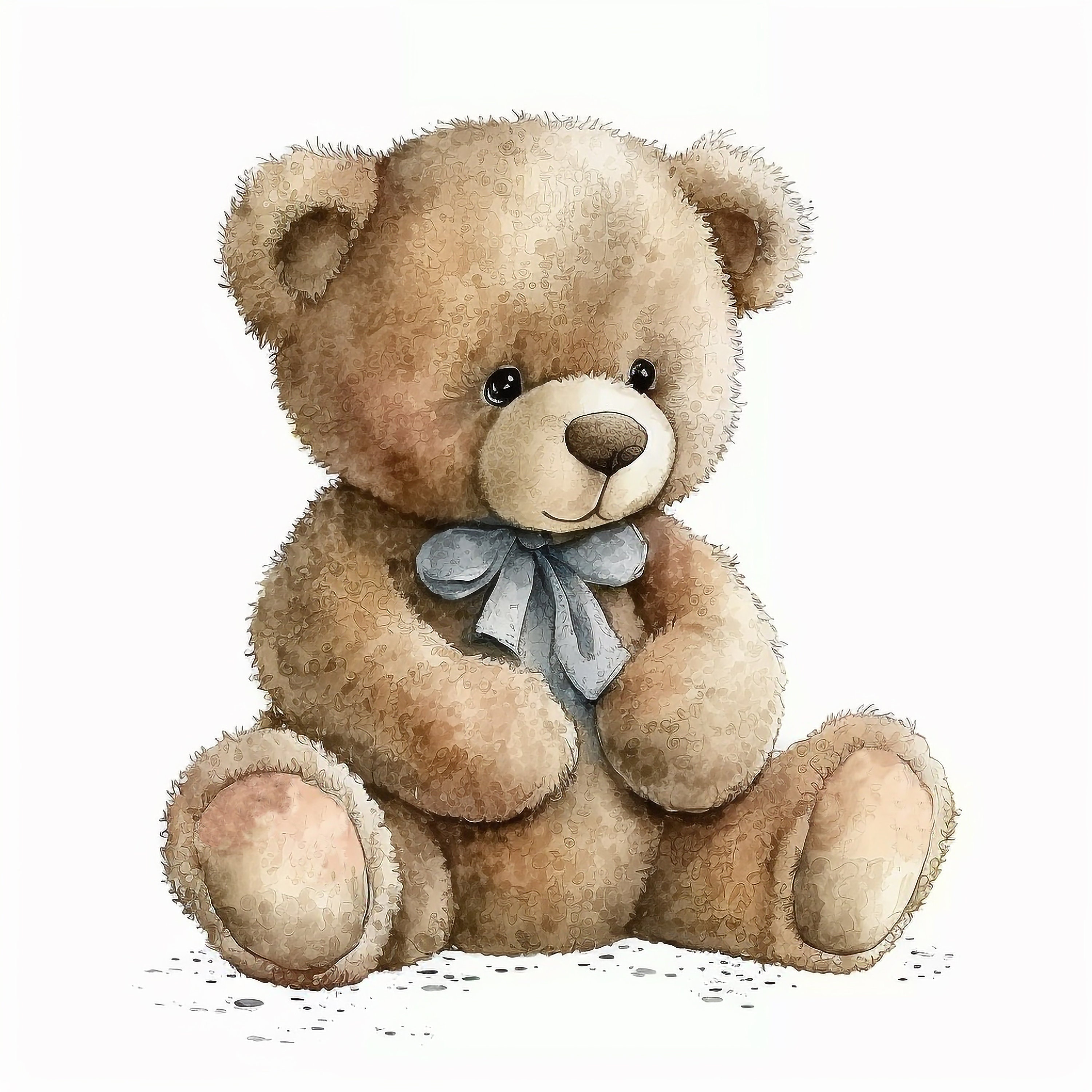 Teddy Bear Clipart, Cute Bear Clipart, Animal Clipart, Brown Teddy Bear ...