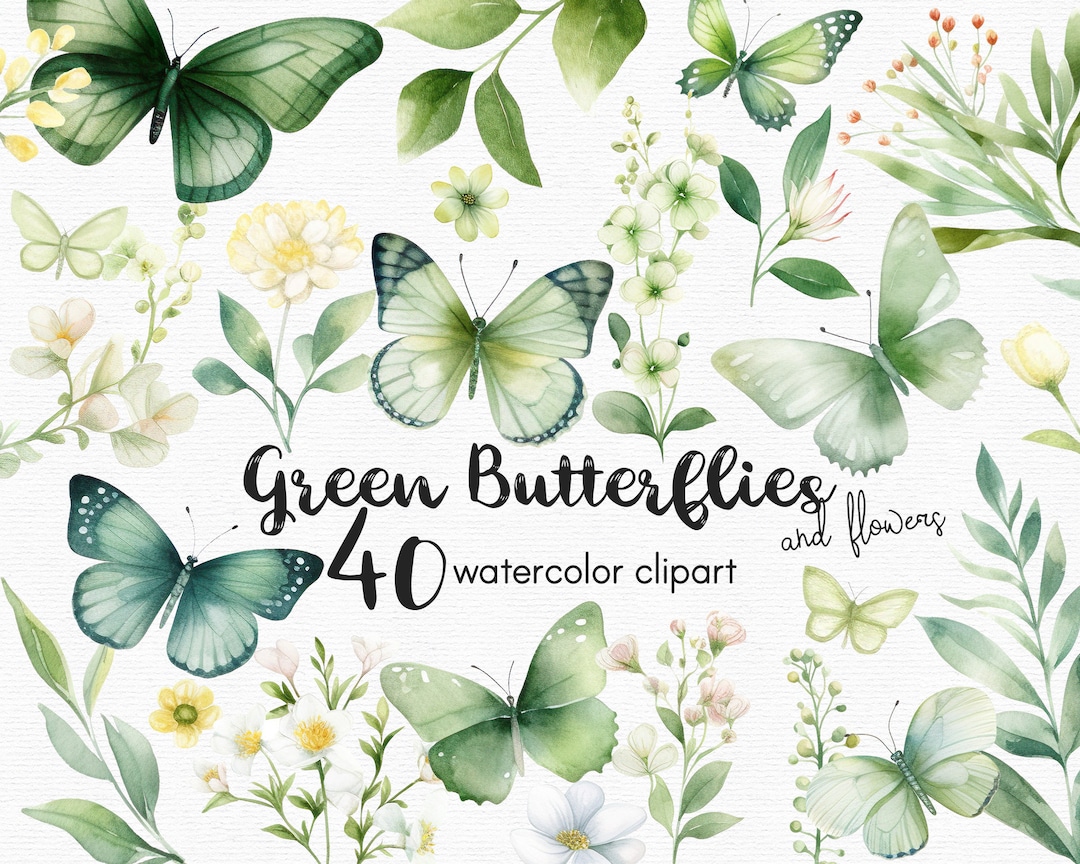 Imágenes prediseñadas de mariposas verdes, imágenes prediseñadas de ...