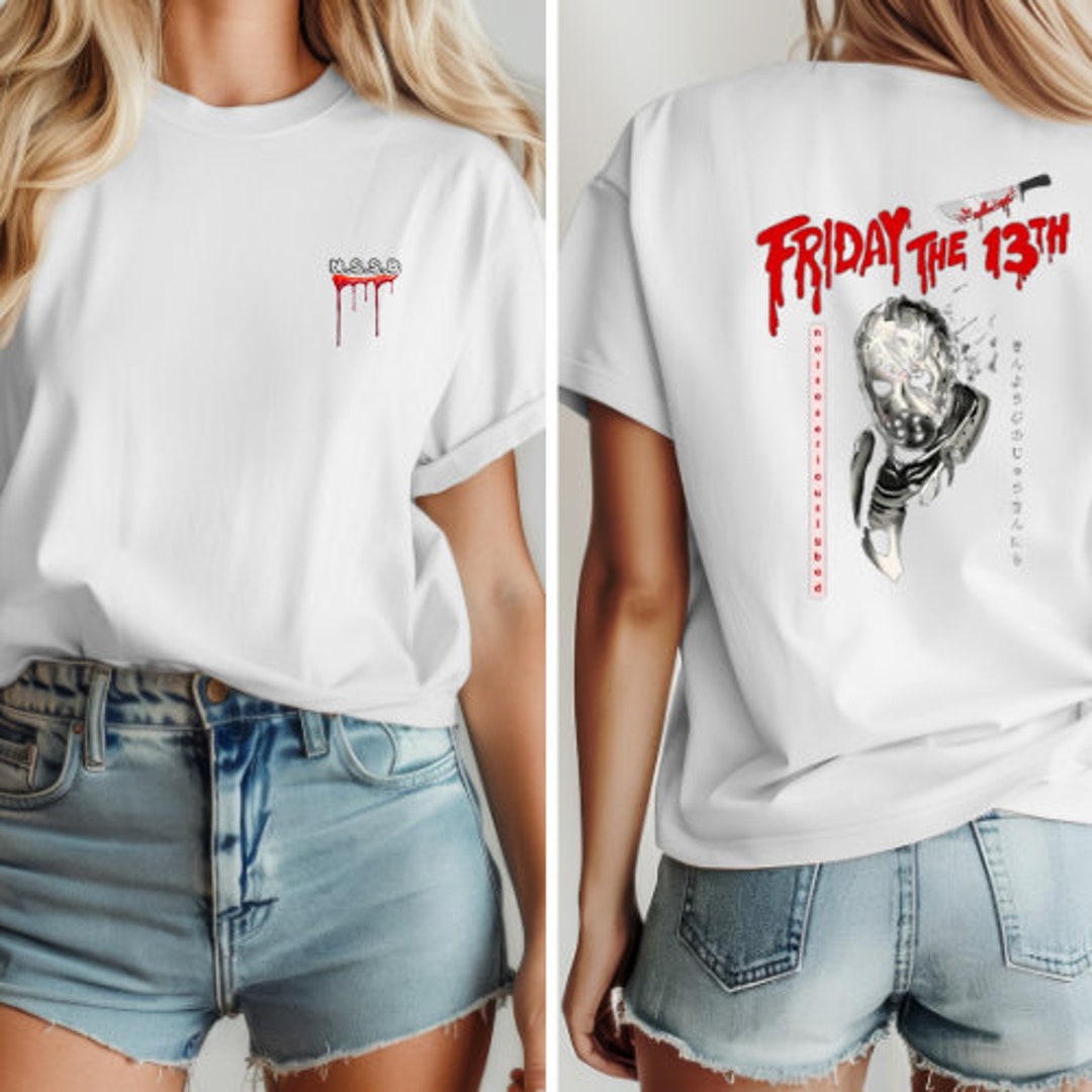 Friday the 13th Jason Horror Movie Black T-shirt Size S to 5XL With ...