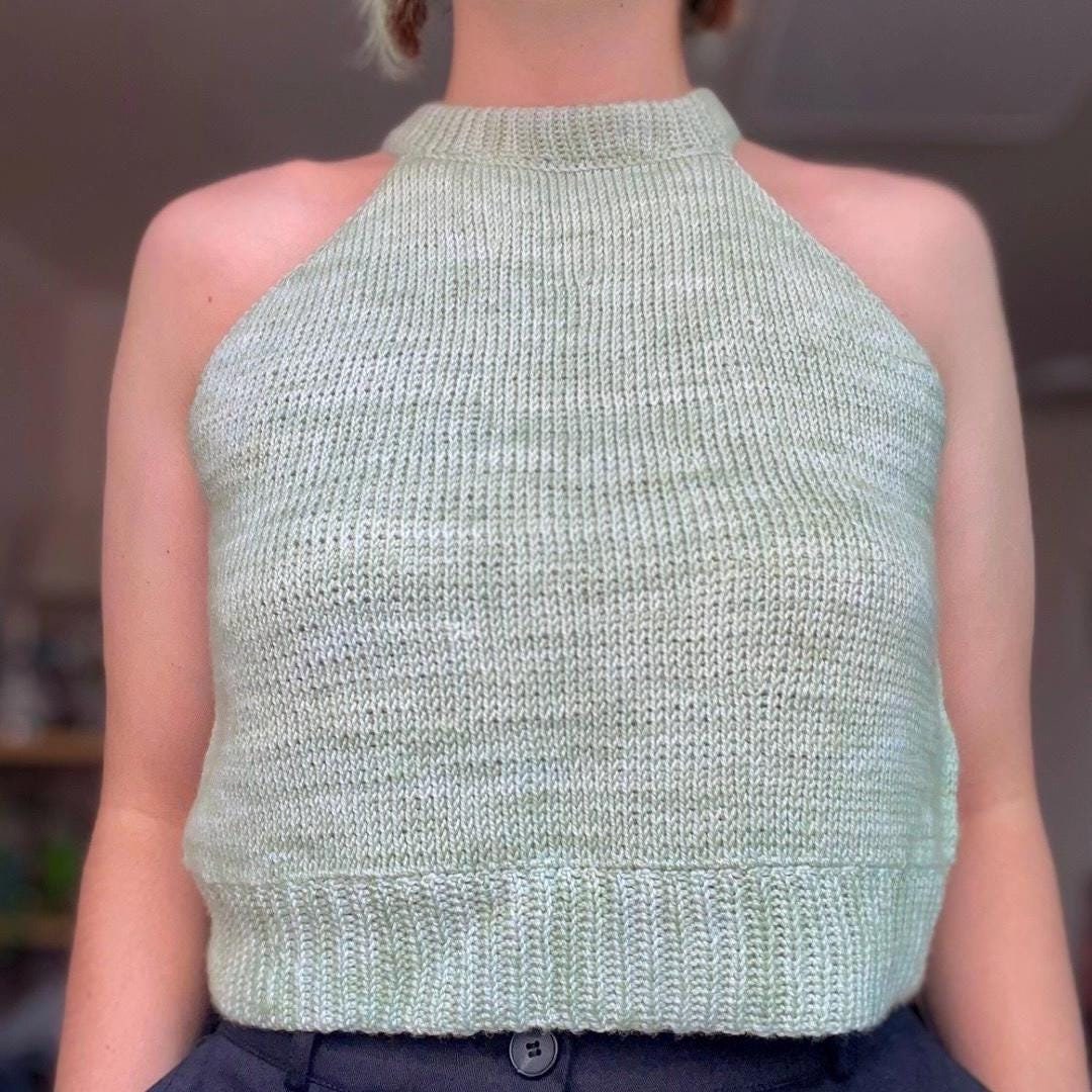 Modern Tunisian Crochet Summer Raglan Tank Top PDF Pattern english, Not ...