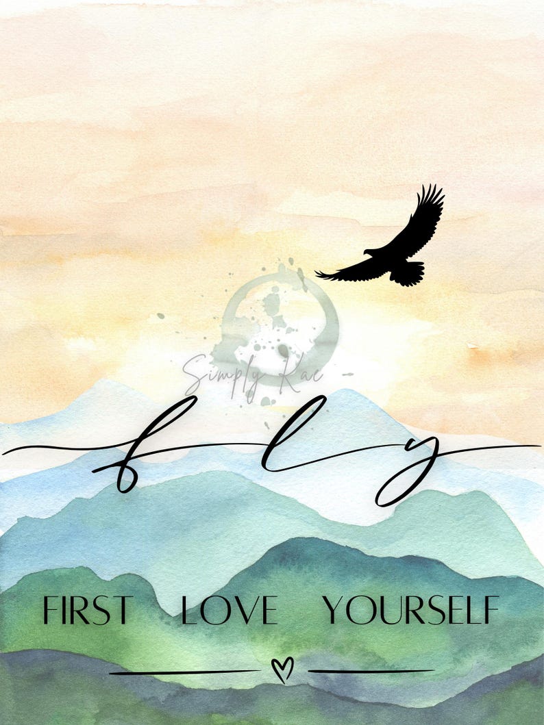 Love Yourself Quote Poster 18x24 - Etsy