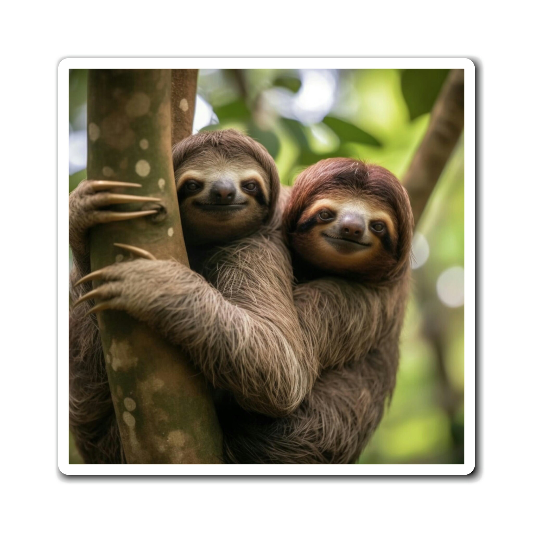 Sloths Hugging