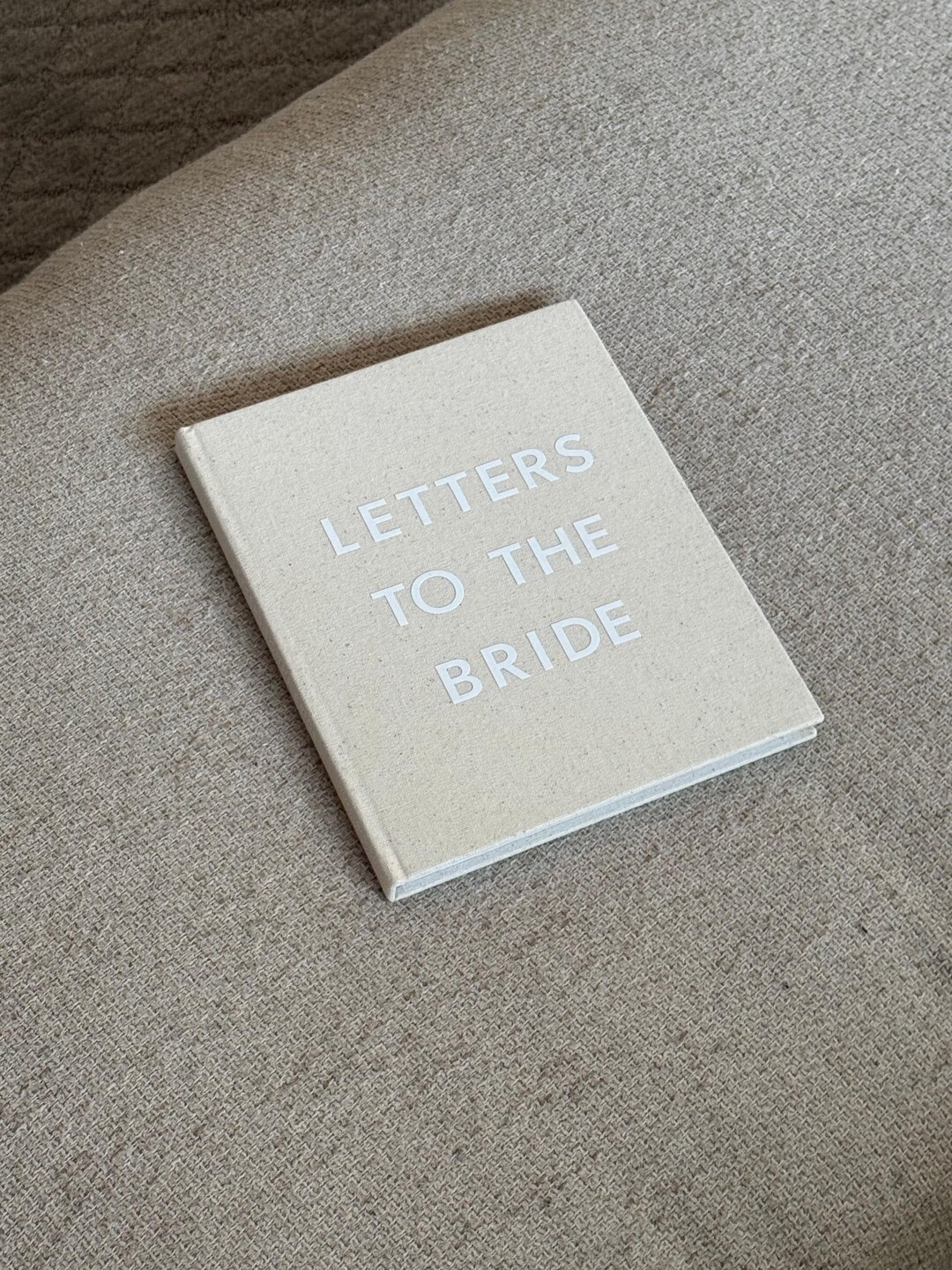 Letters to the Bride Book in Classic Linen - Etsy
