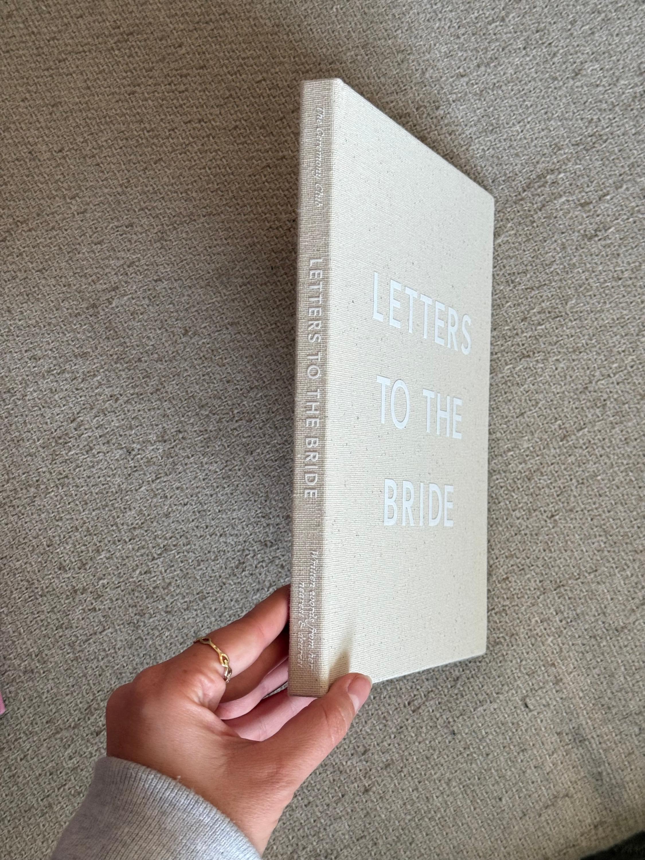 Letters to the Bride Book in Classic Linen - Etsy