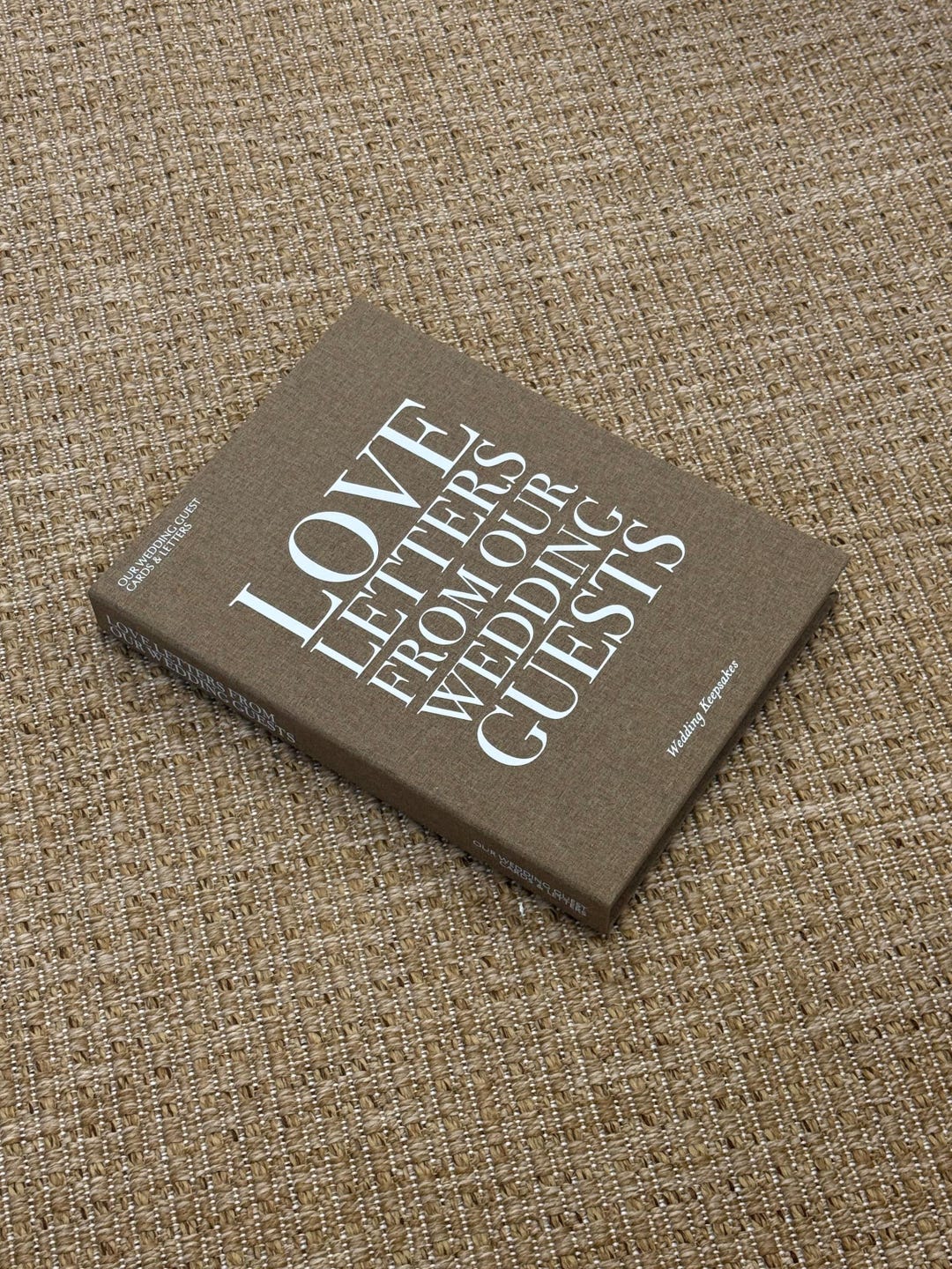 Wedding Guest Love Letters Keepsake Book Box - Etsy