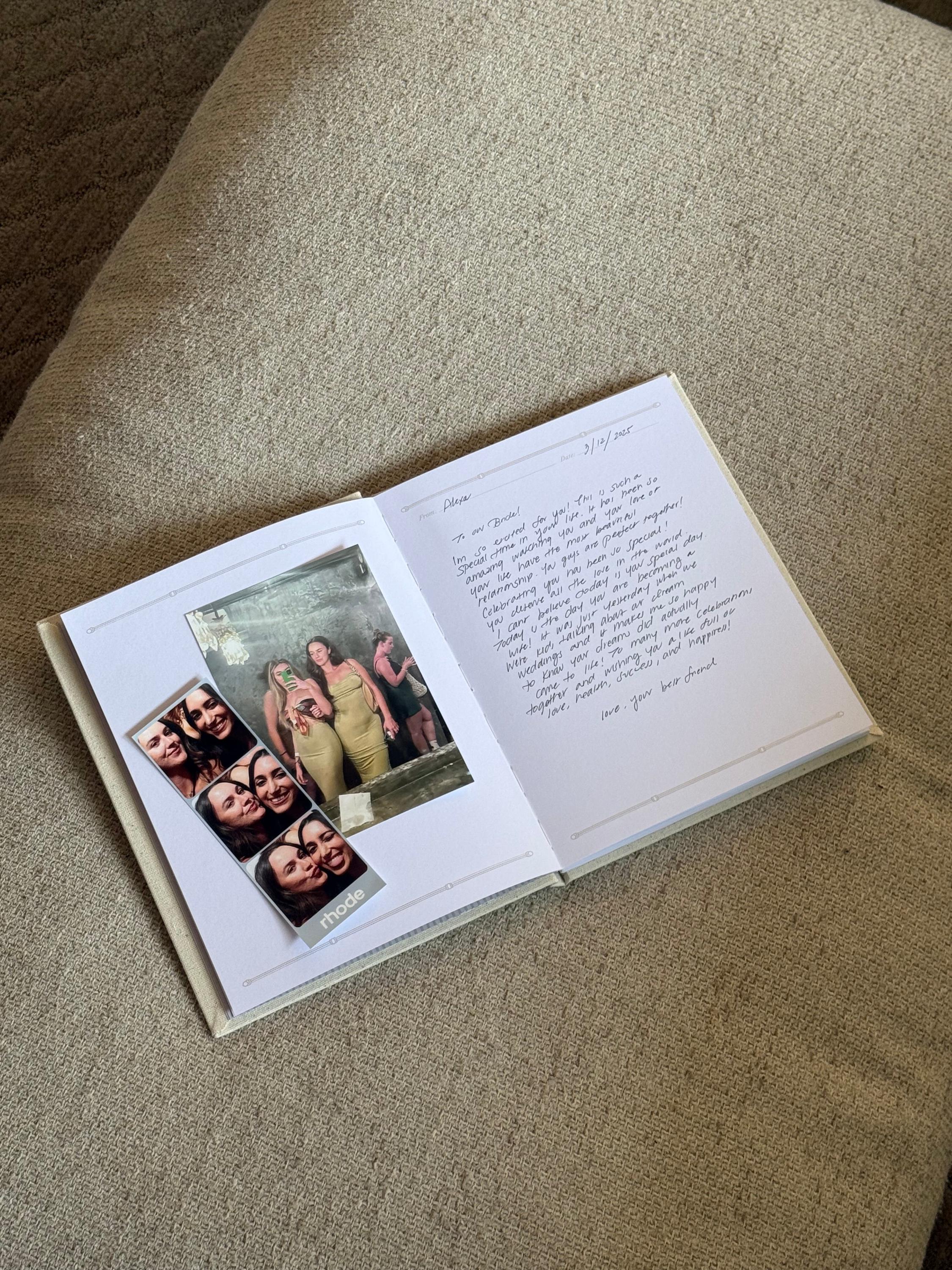 Letters to the Bride Book in Classic Linen - Etsy