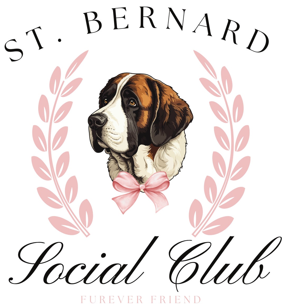 Saint Bernard Social Club PNG - Etsy