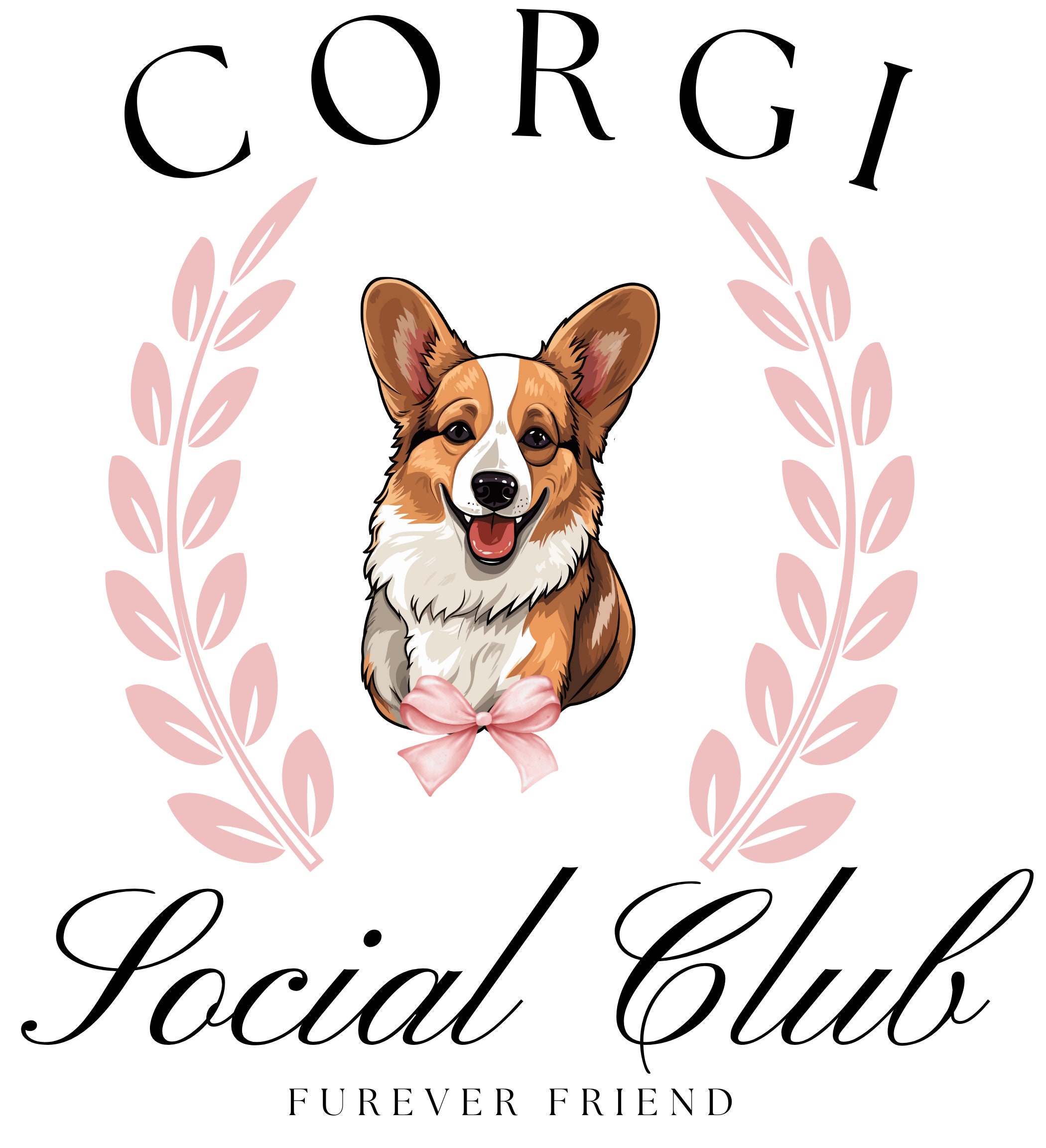 Corgi Social Club PNG - Etsy