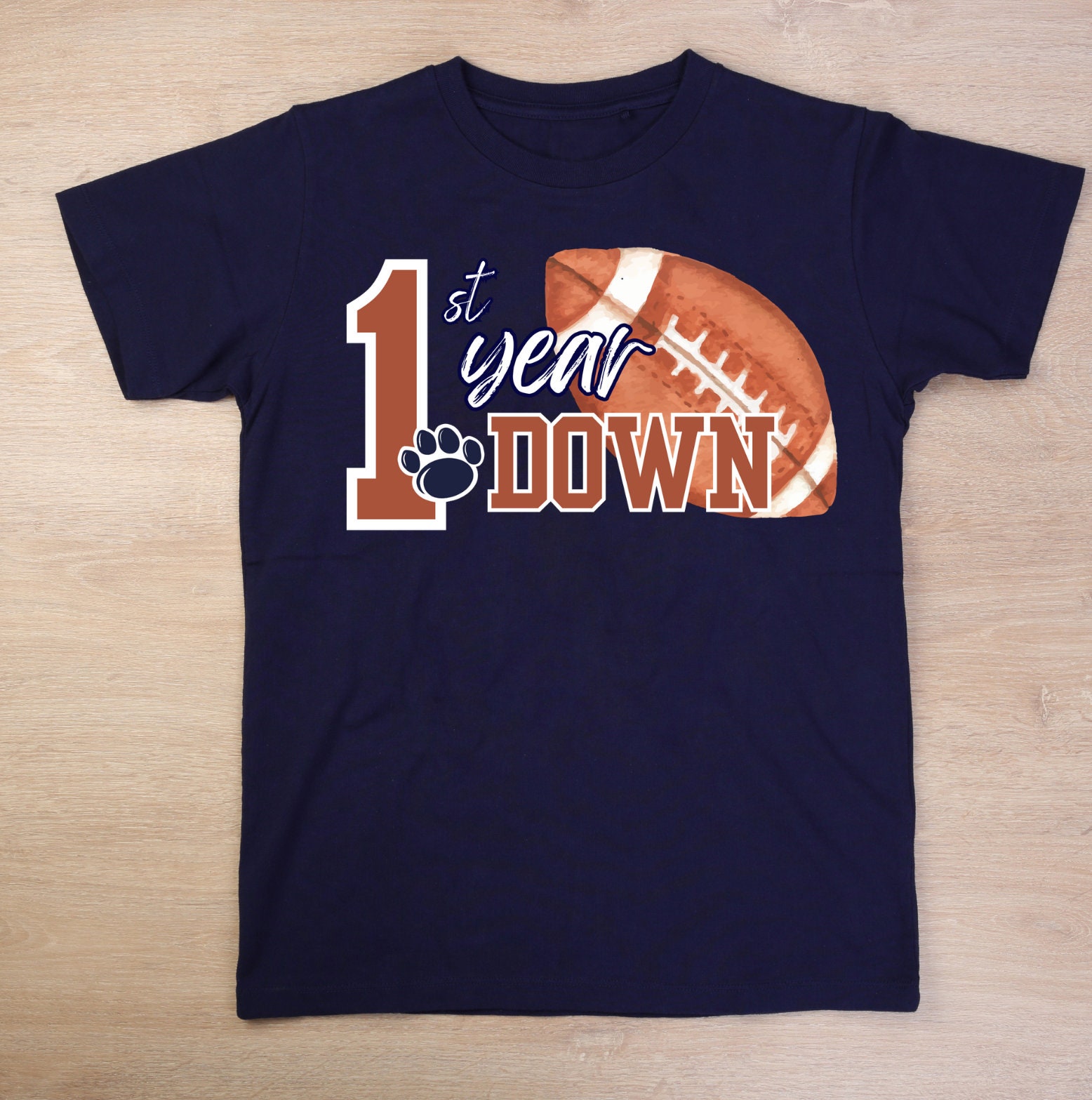 Football First Year Down Family Birthday Bundle PNG - Etsy