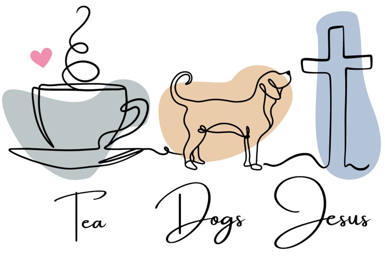 Tea Cats and Jesus, Tea Dogs and Jesus PNG File - Etsy