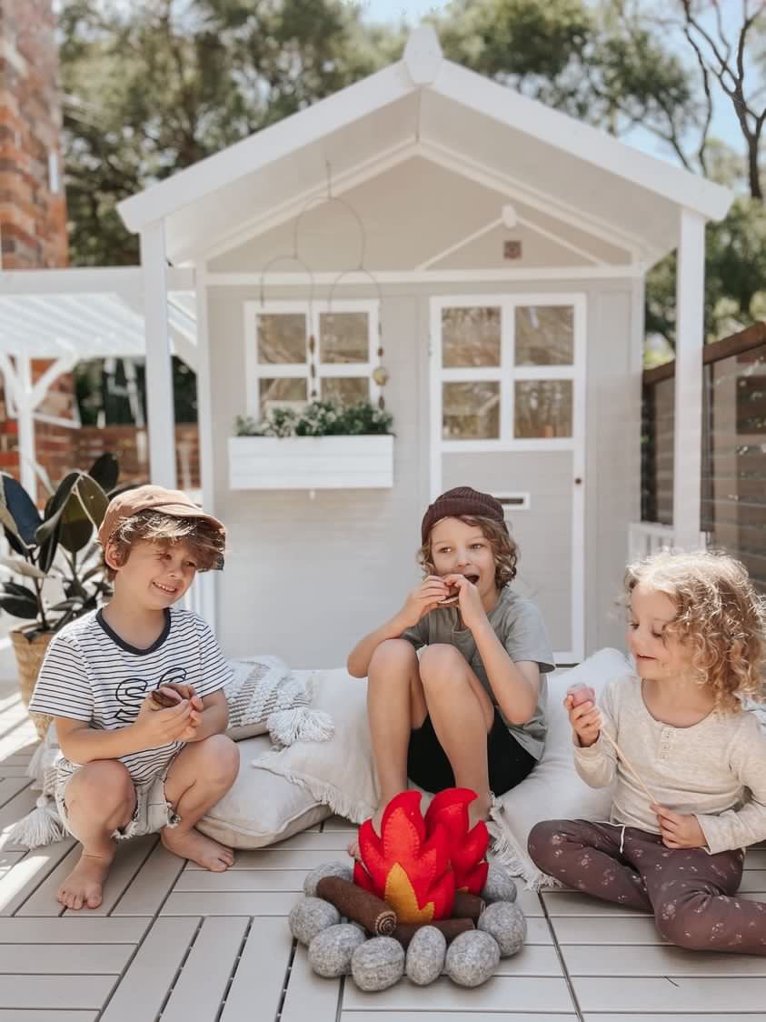 Felt Campfire and Smores Set, Pretend Camping Game, Pretend Play, Fire ...