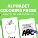 Printable and Editable Alphabet Coloring Pages for Kids or Adults ...