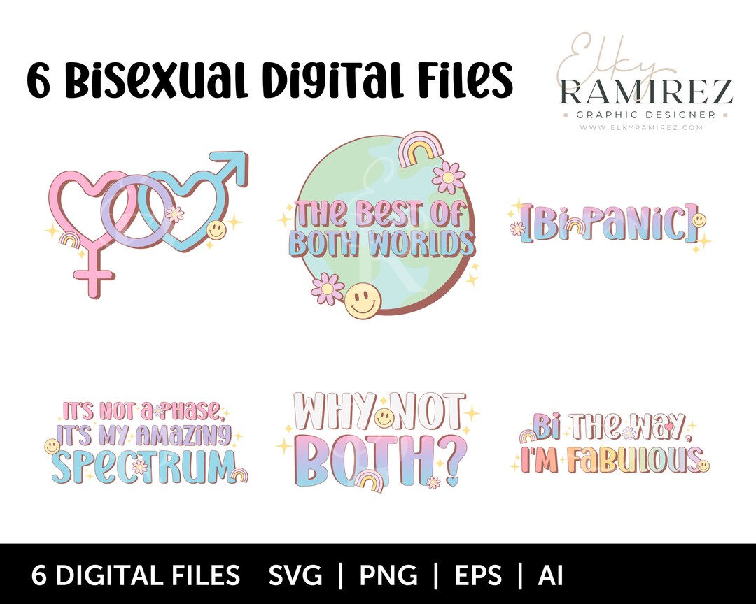 Bisexual Svg, Bisexual Svg Bundle, Pride Month Svg, Gay Svg, LGBTQ Svg ...