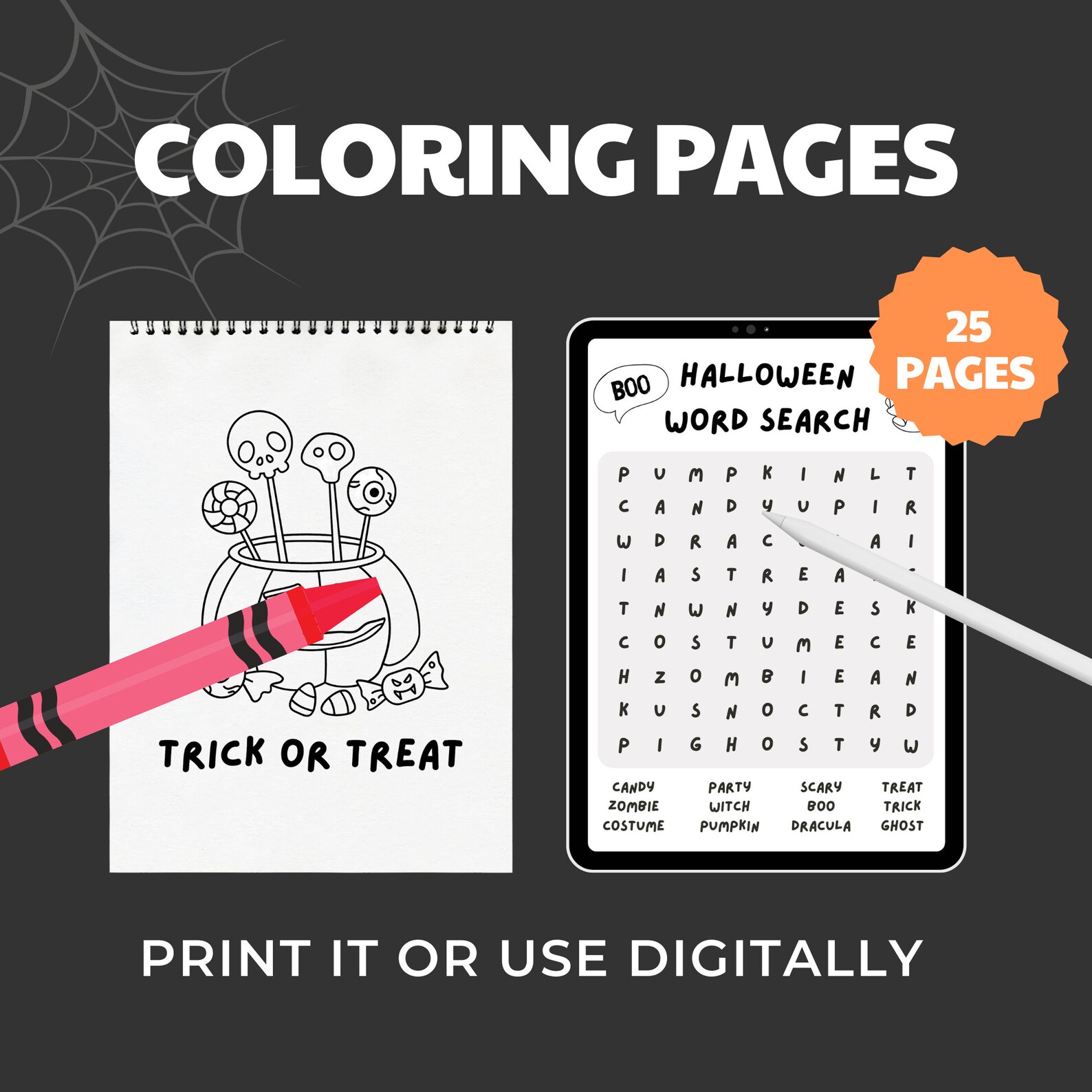 Printable and Editable Halloween Activity Pages for Kids or Adults ...