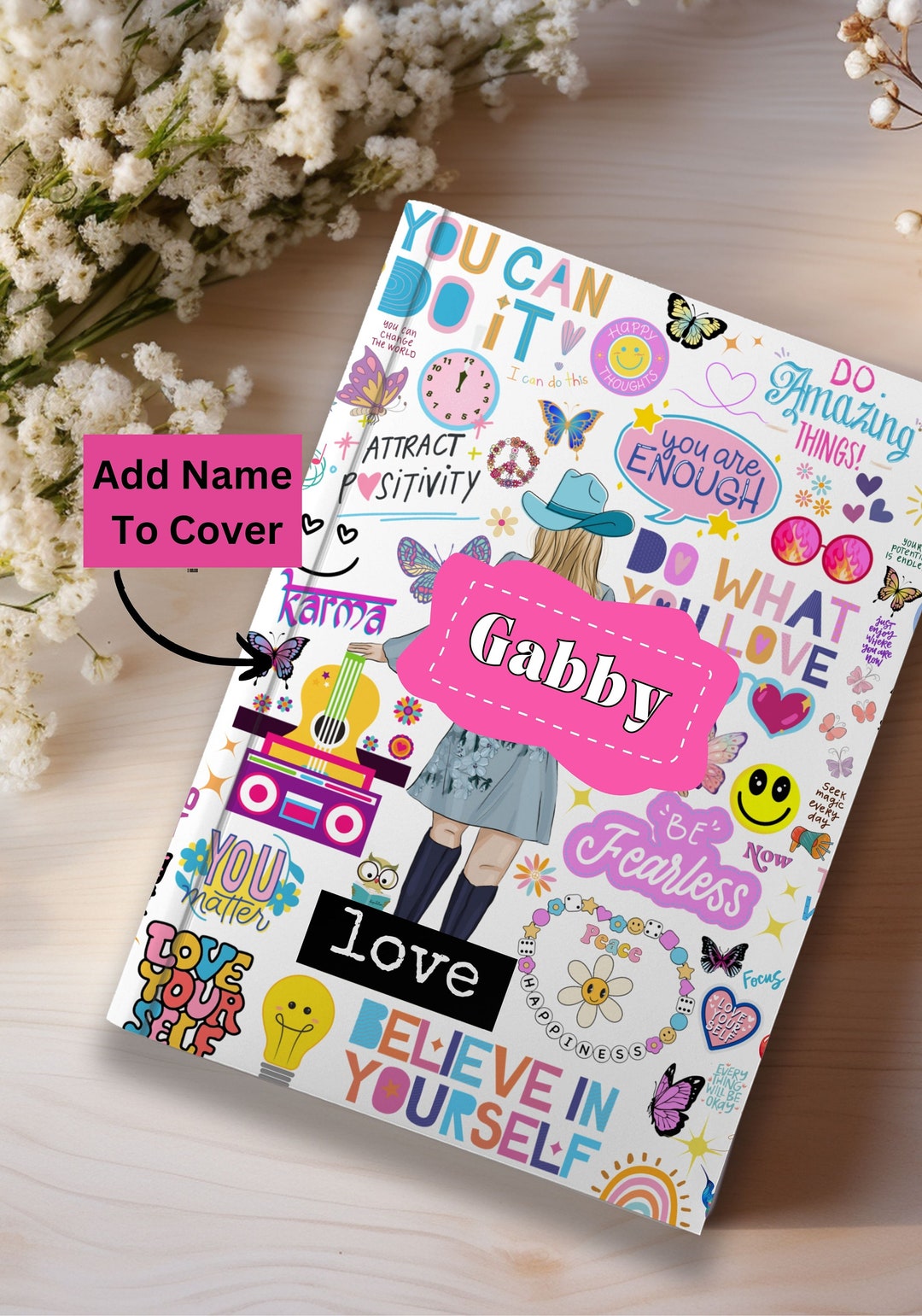 Girls Affirmations Positive Vibes Notebook for Swift Girl Back to ...