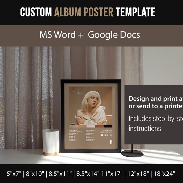 Custom Album Cover Template - Make Your Own Album Cover Template