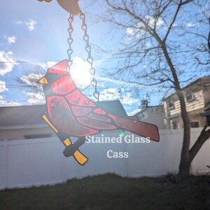 Cardinal Loved Ones Suncatcher- Small - Etsy