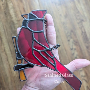 Cardinal Loved Ones Suncatcher- Small - Etsy