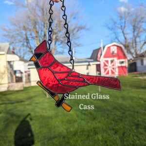 Cardinal Loved Ones Suncatcher- Small - Etsy